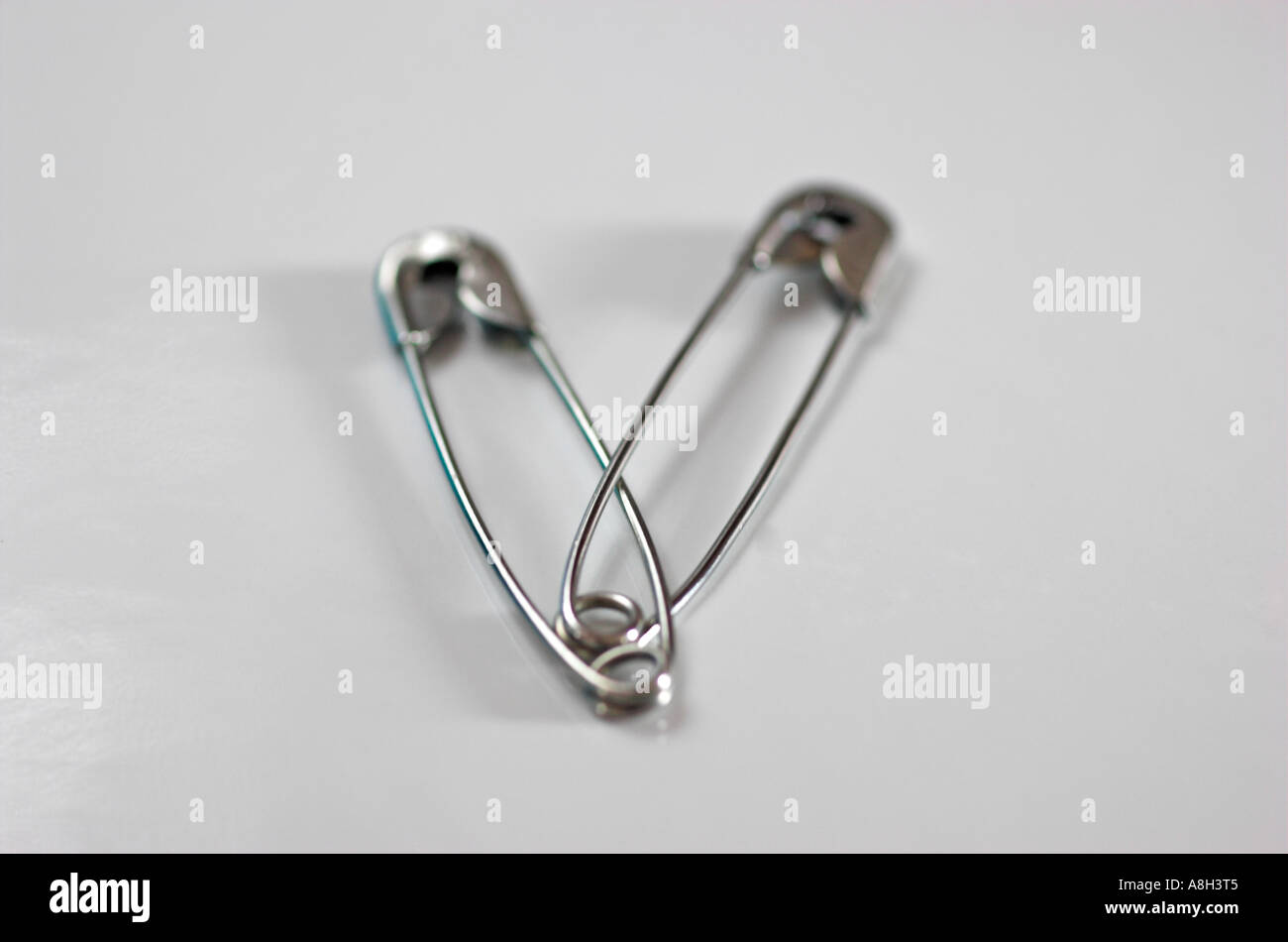 Two Safety Pins Stock Photo - Alamy