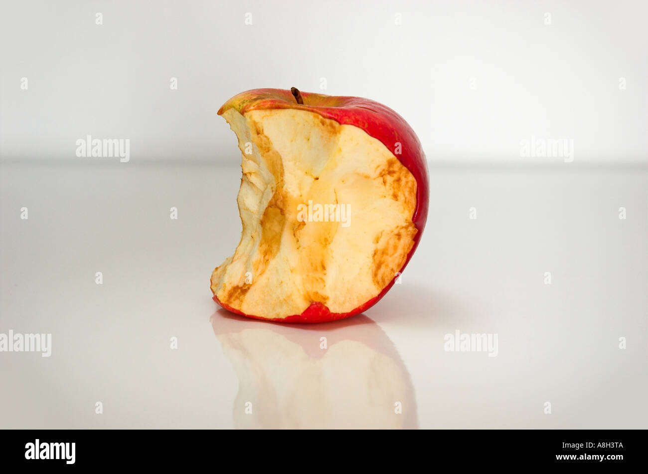 Rotten Apple Core Stock Photo - Alamy