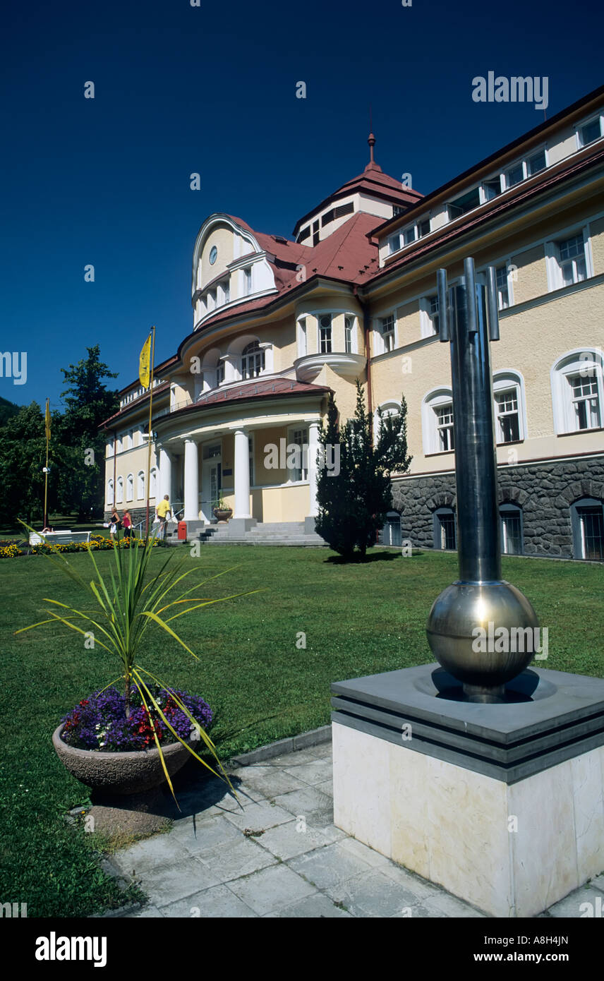 Daliber Spa hostel hotel spa building Jachymov Czech Republic Stock ...