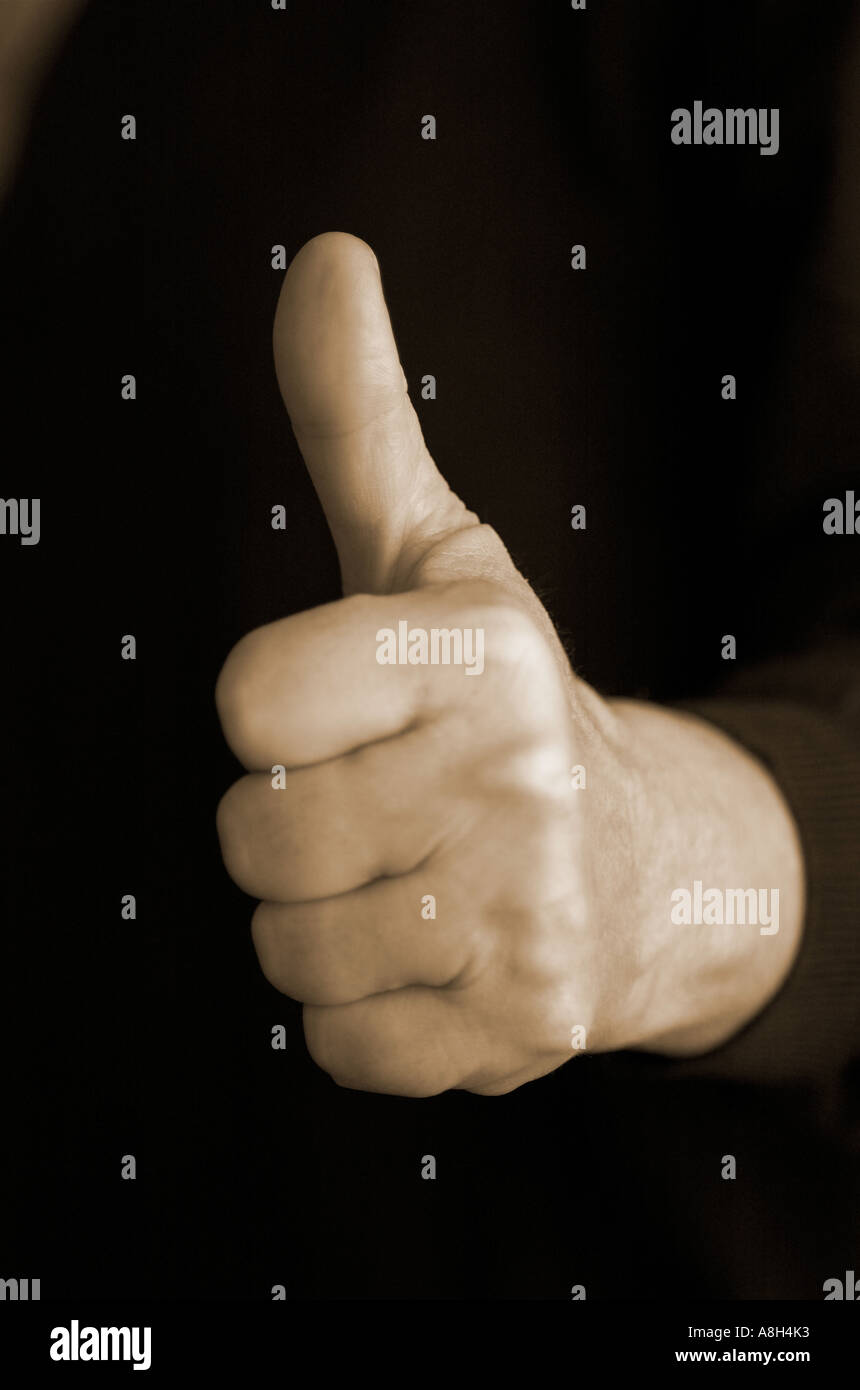 Giving hand signals hi-res stock photography and images - Alamy