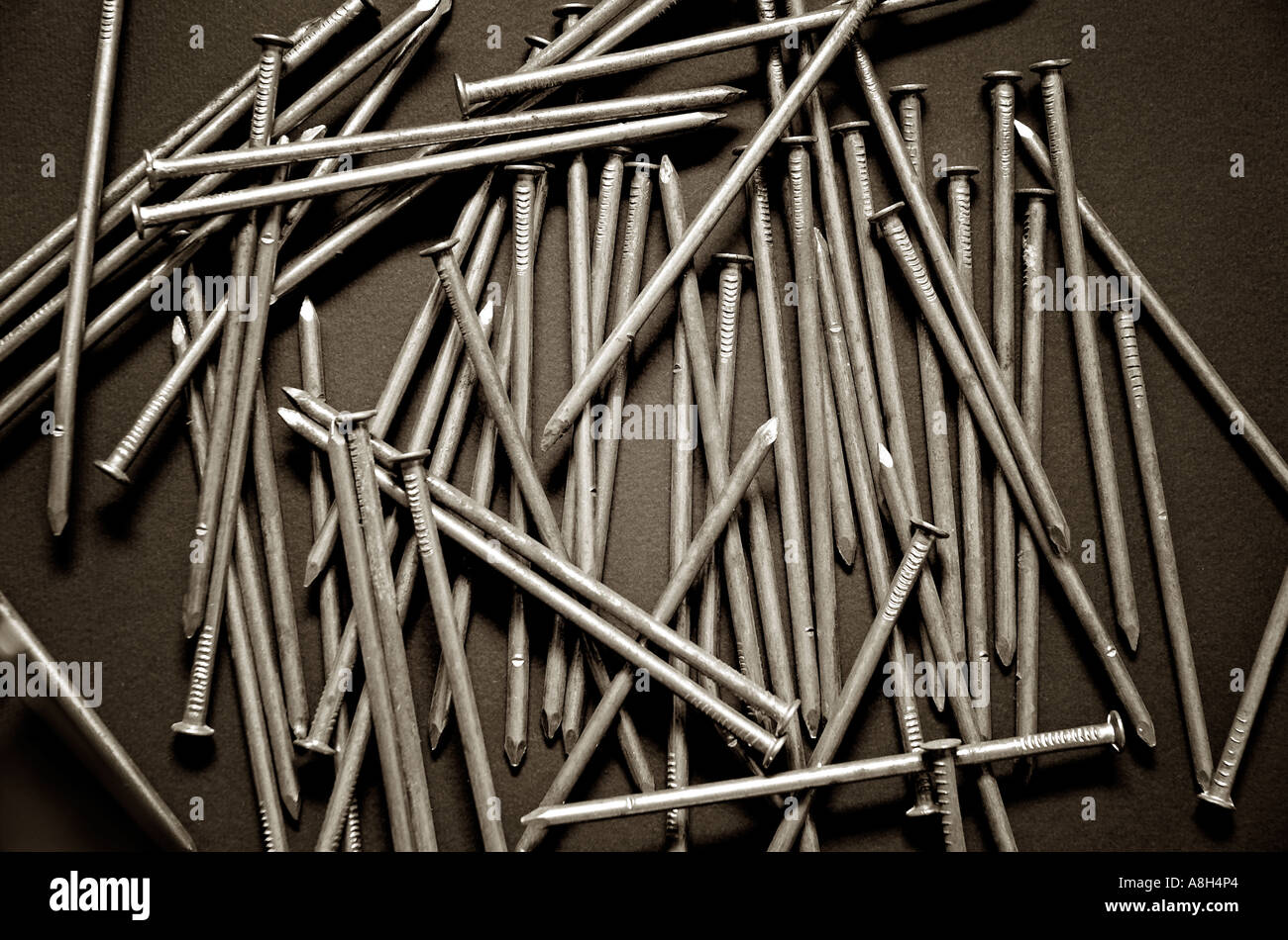 Old rusting nails hi-res stock photography and images - Alamy