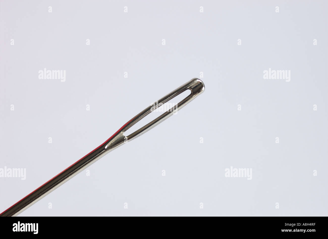 Needle eye extreme close up Stock Photo - Alamy