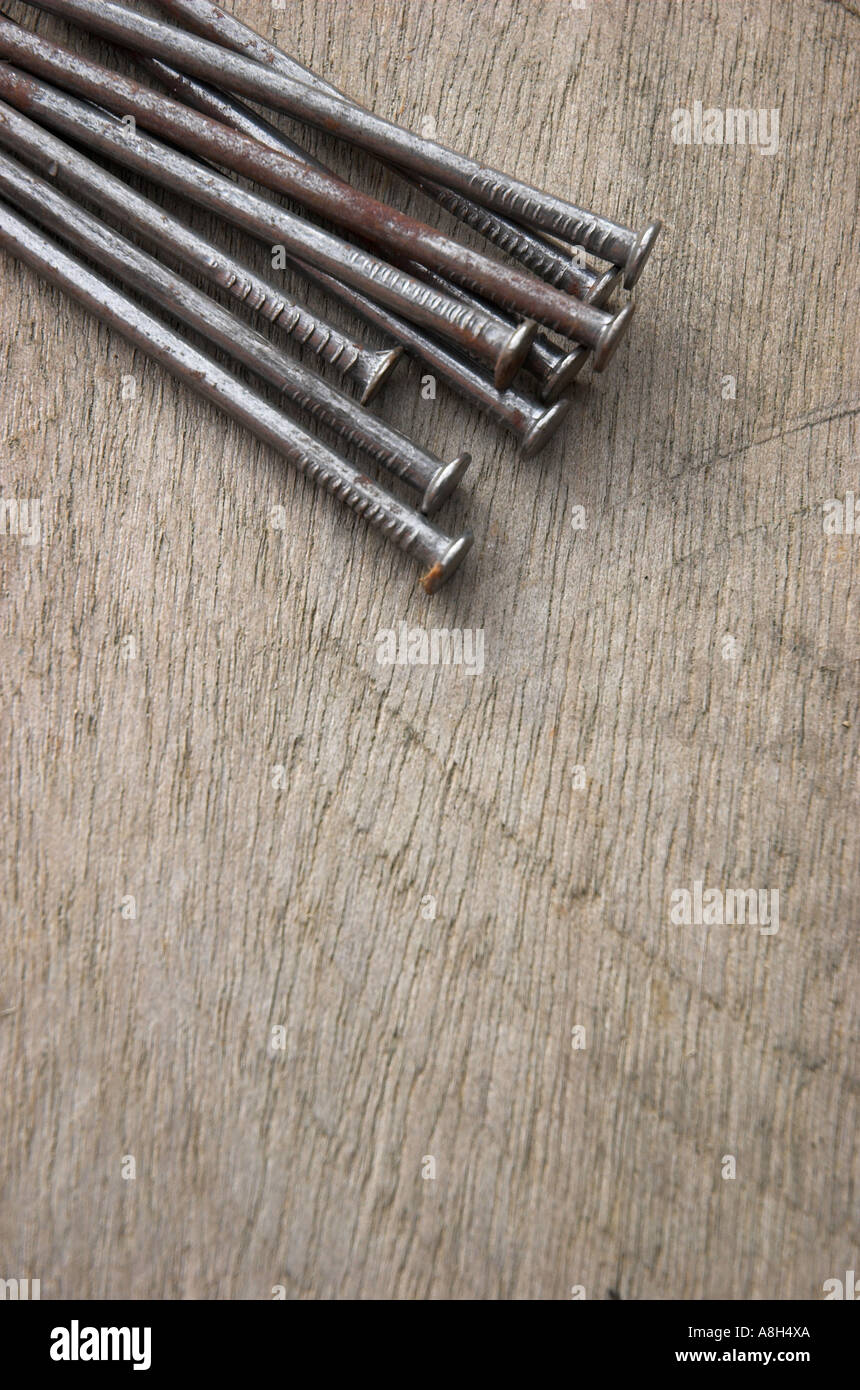 Old rusting nails hi-res stock photography and images - Alamy