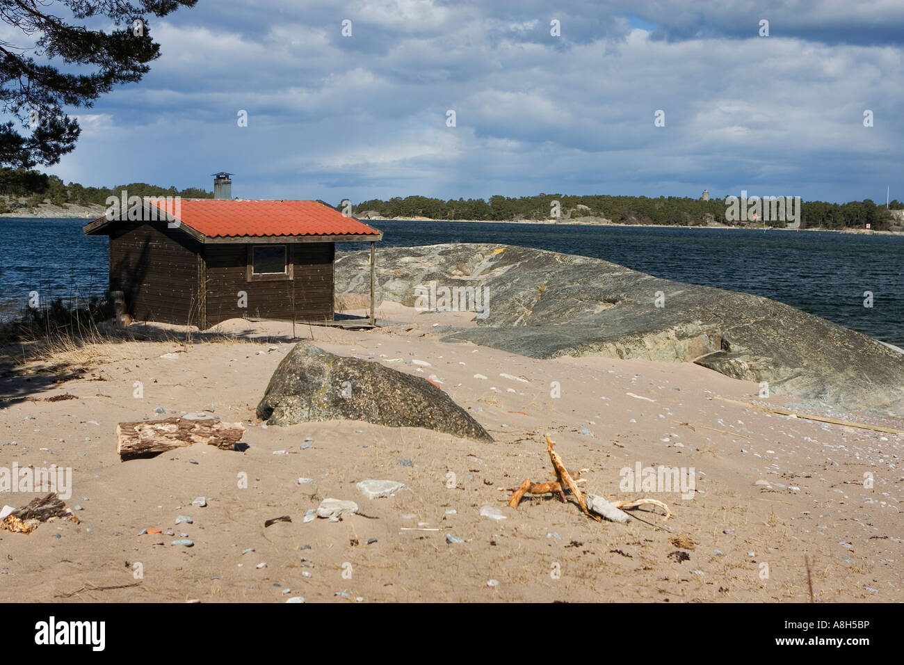 Island of Sandhamn outer Stockholm Archipelago Sweden April 2007 Stock ...
