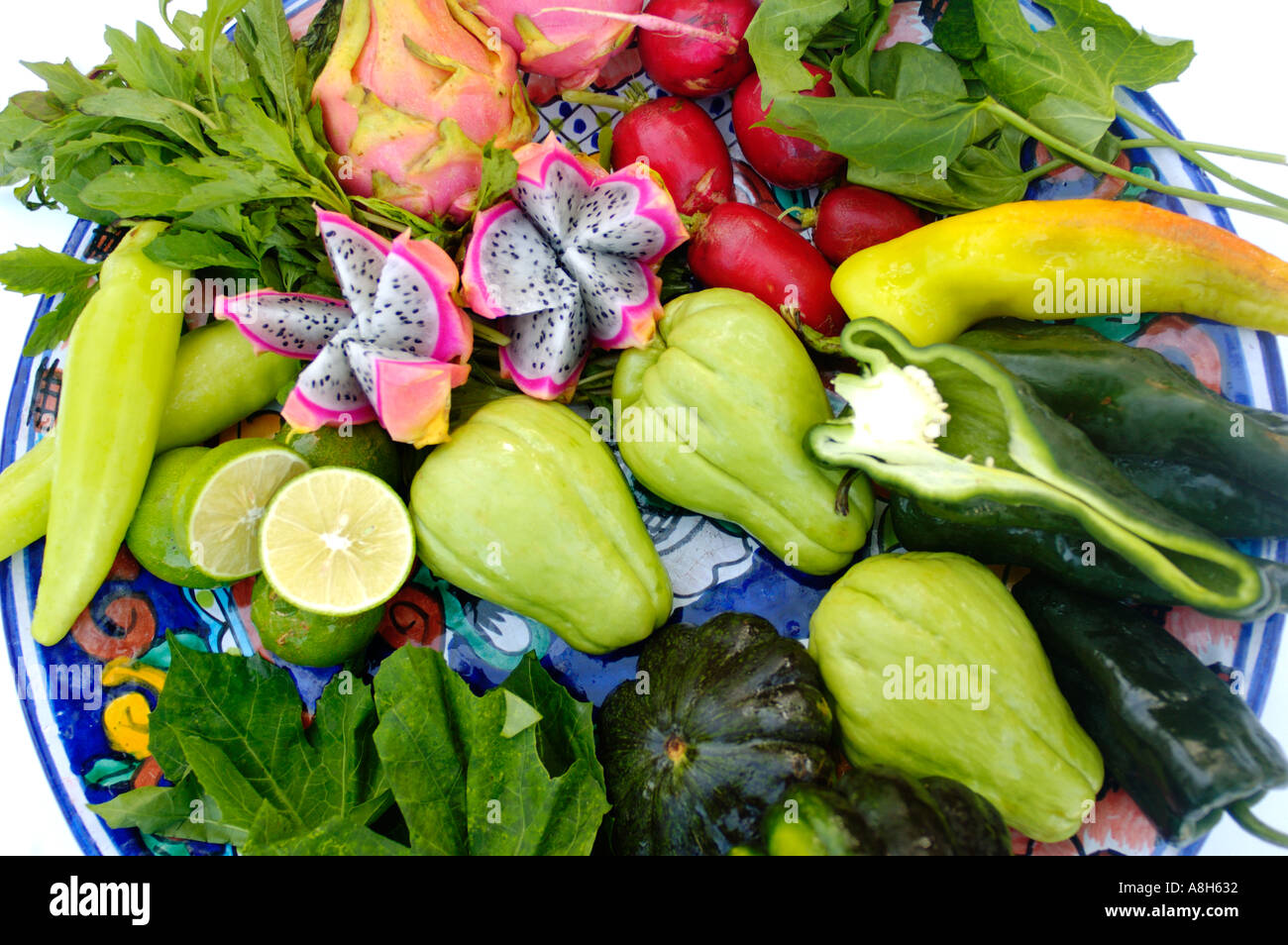 Mexican Food, Typical ingredients for Mayan Cuisine, Chaya leaves Stock ...