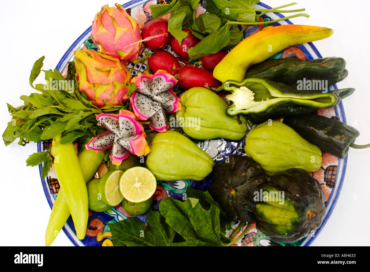 Mexican Food, Typical ingredients for Mayan Cuisine, Chaya leaves ...