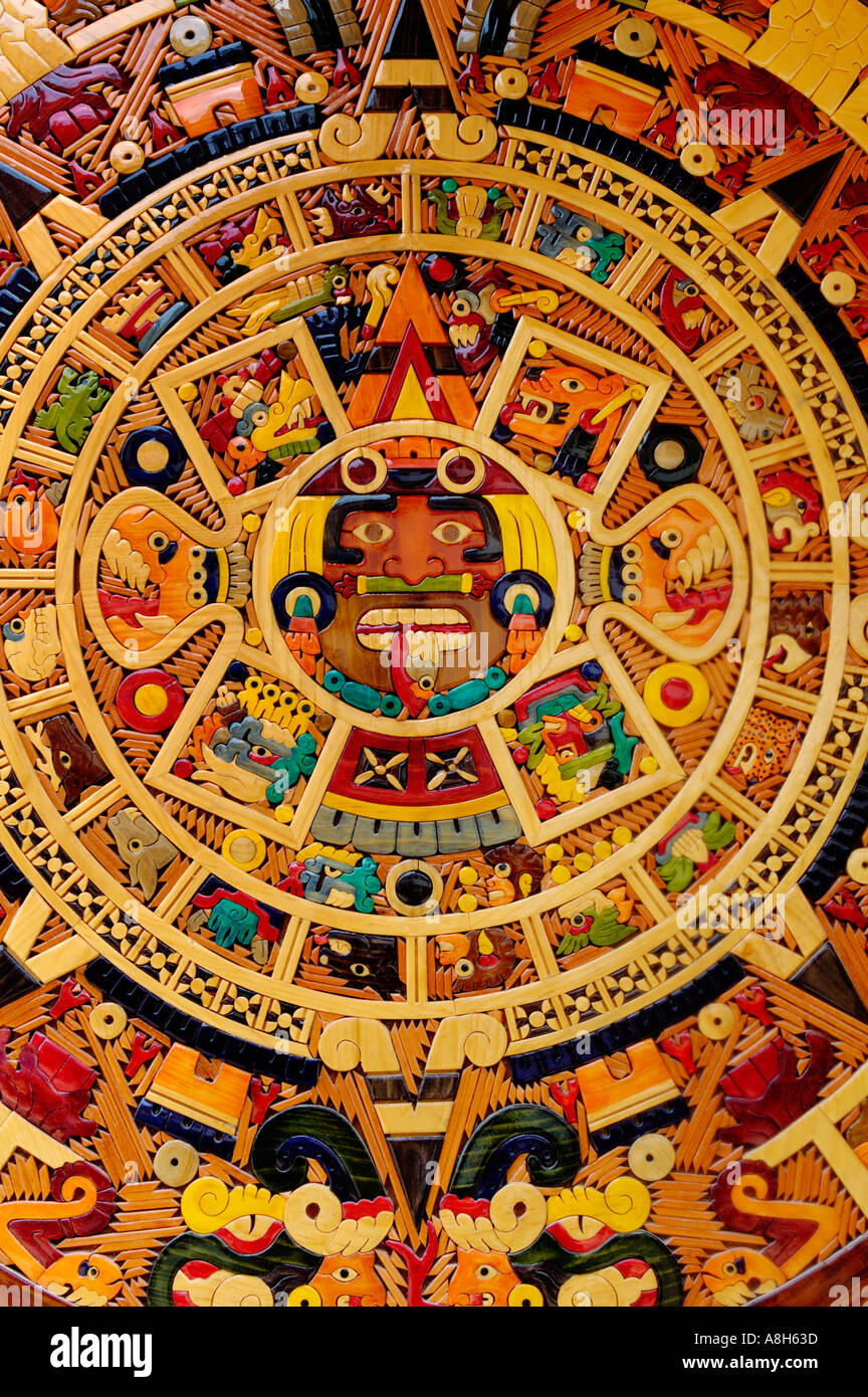 Maya calendar round hi-res stock photography and images - Alamy