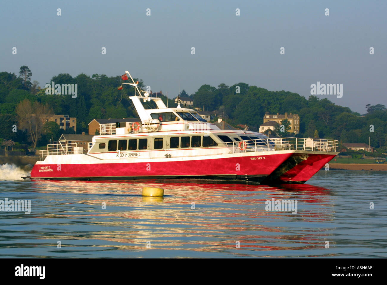 Red Funnel Redjet fast passenger ferry Cowes Southampton Isle of Wight ...