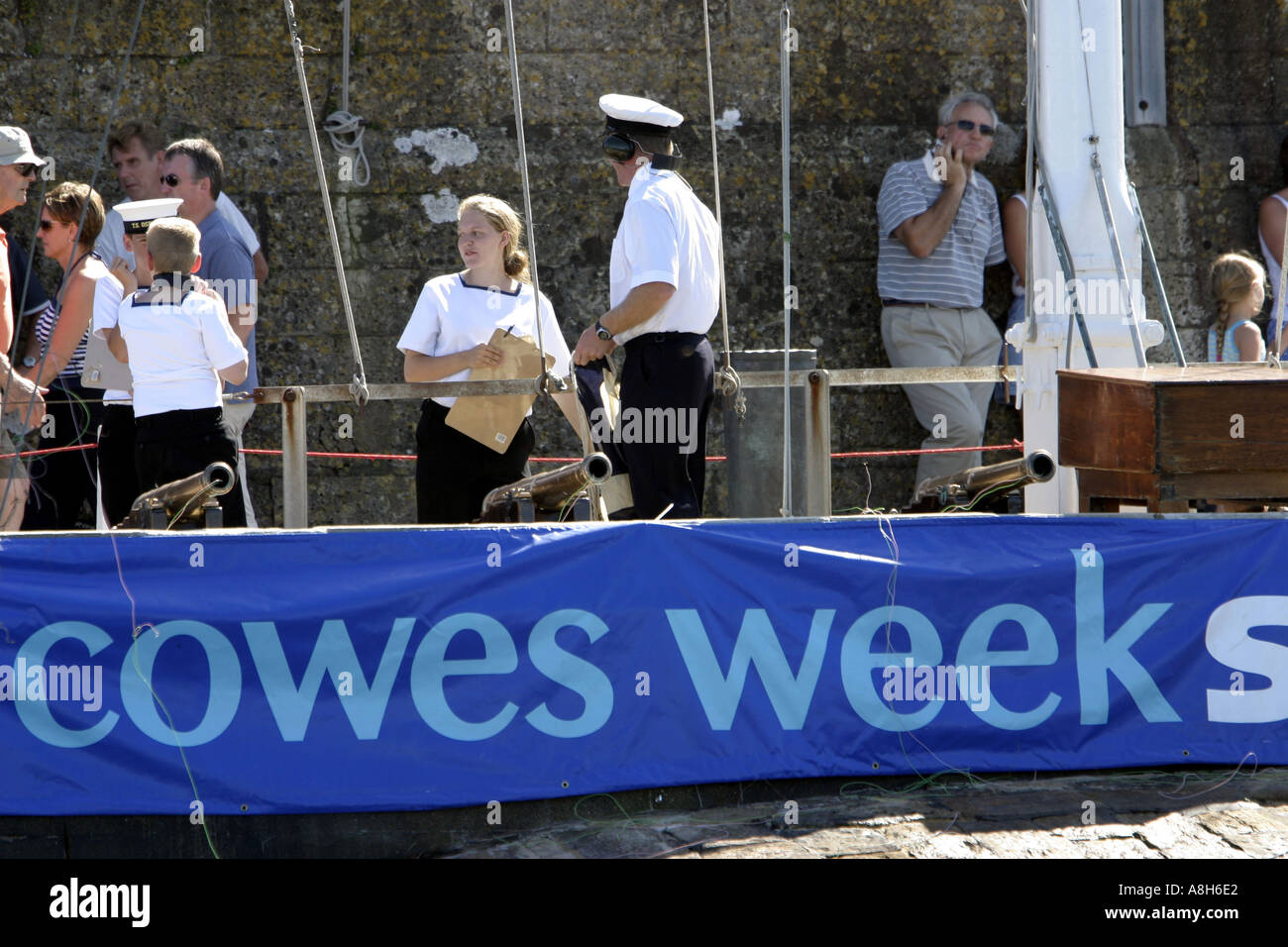 Royal Yacht Squadron Cowes Week Isle of Wight England UK Stock Photo ...