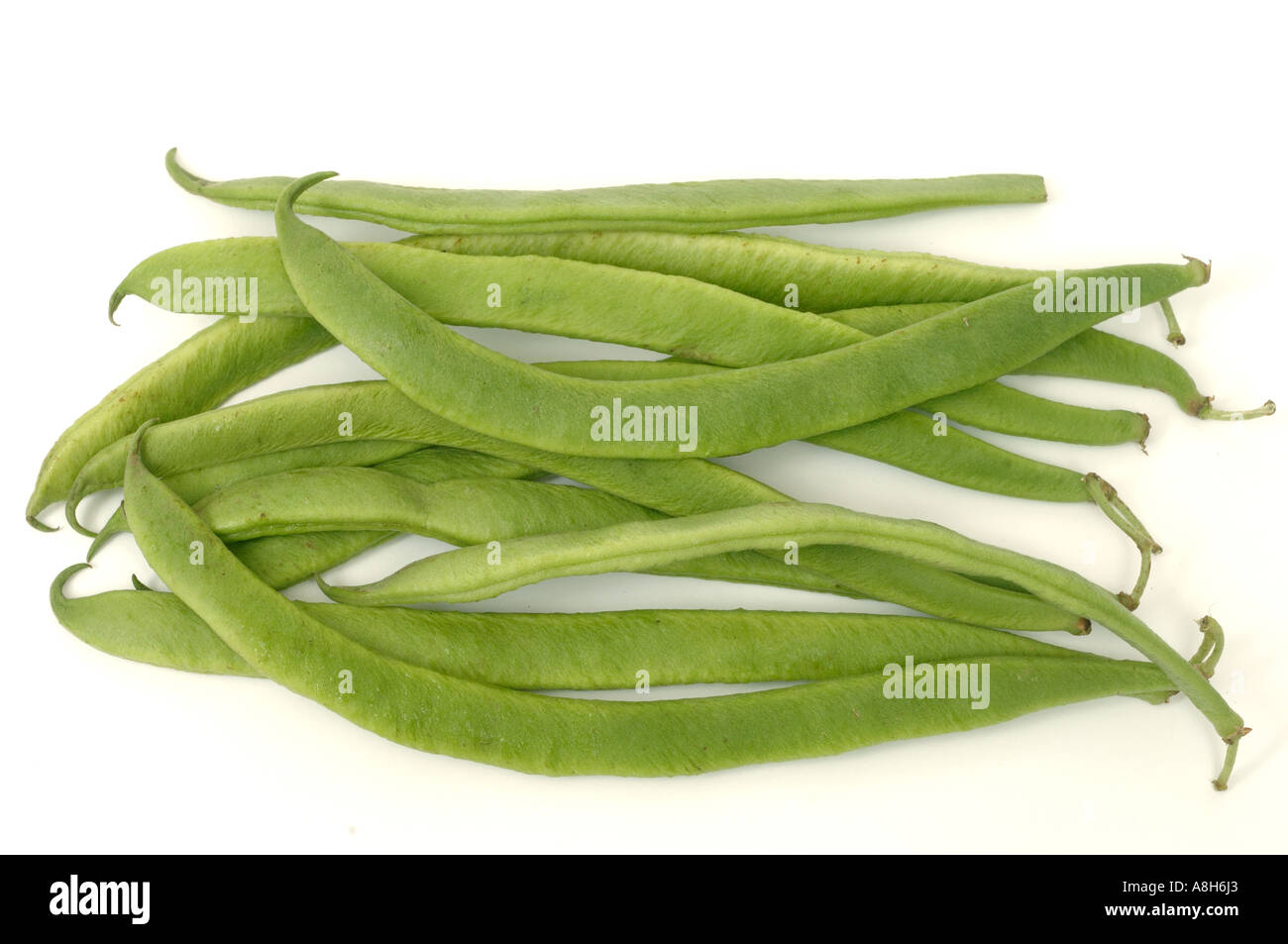 Vegetable produce typical supermarket bought runner beans Stock Photo ...