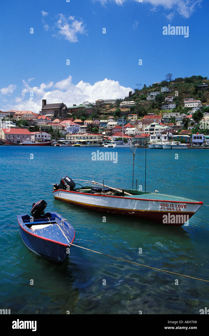 Grenada, St Georges, Carenage, Harbor Stock Photo - Alamy