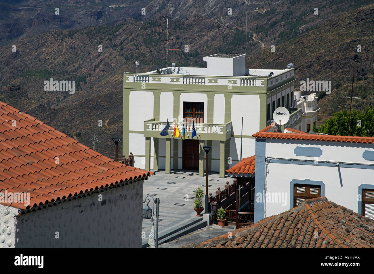 Tejeda village Ort Tejeda Stock Photo - Alamy