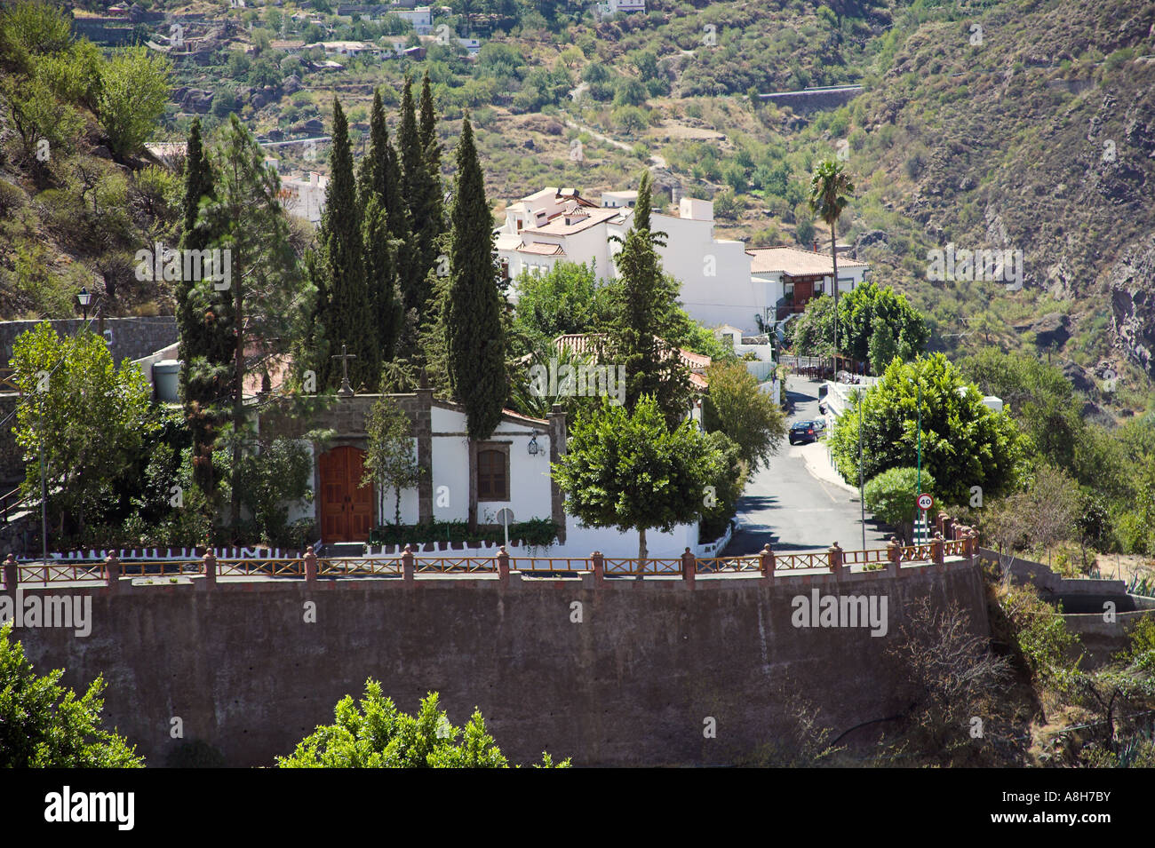Tejeda village Ort Tejeda Stock Photo - Alamy