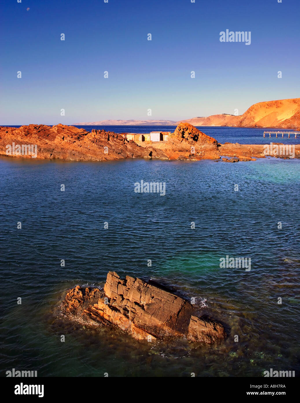 Second Valley Boatsheds Stock Photo - Alamy