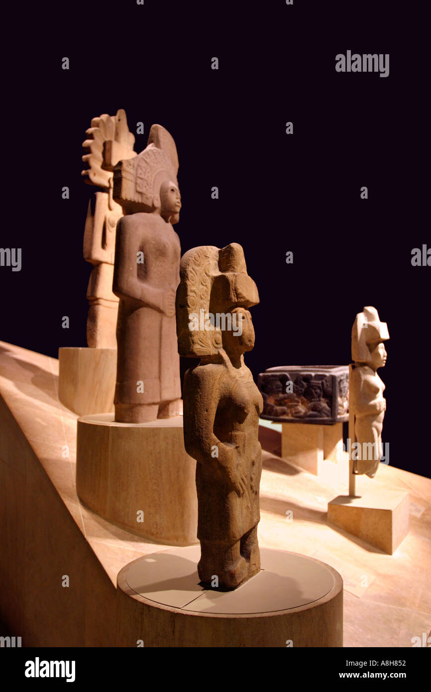 Mexican Stone Figures Stock Photo - Alamy