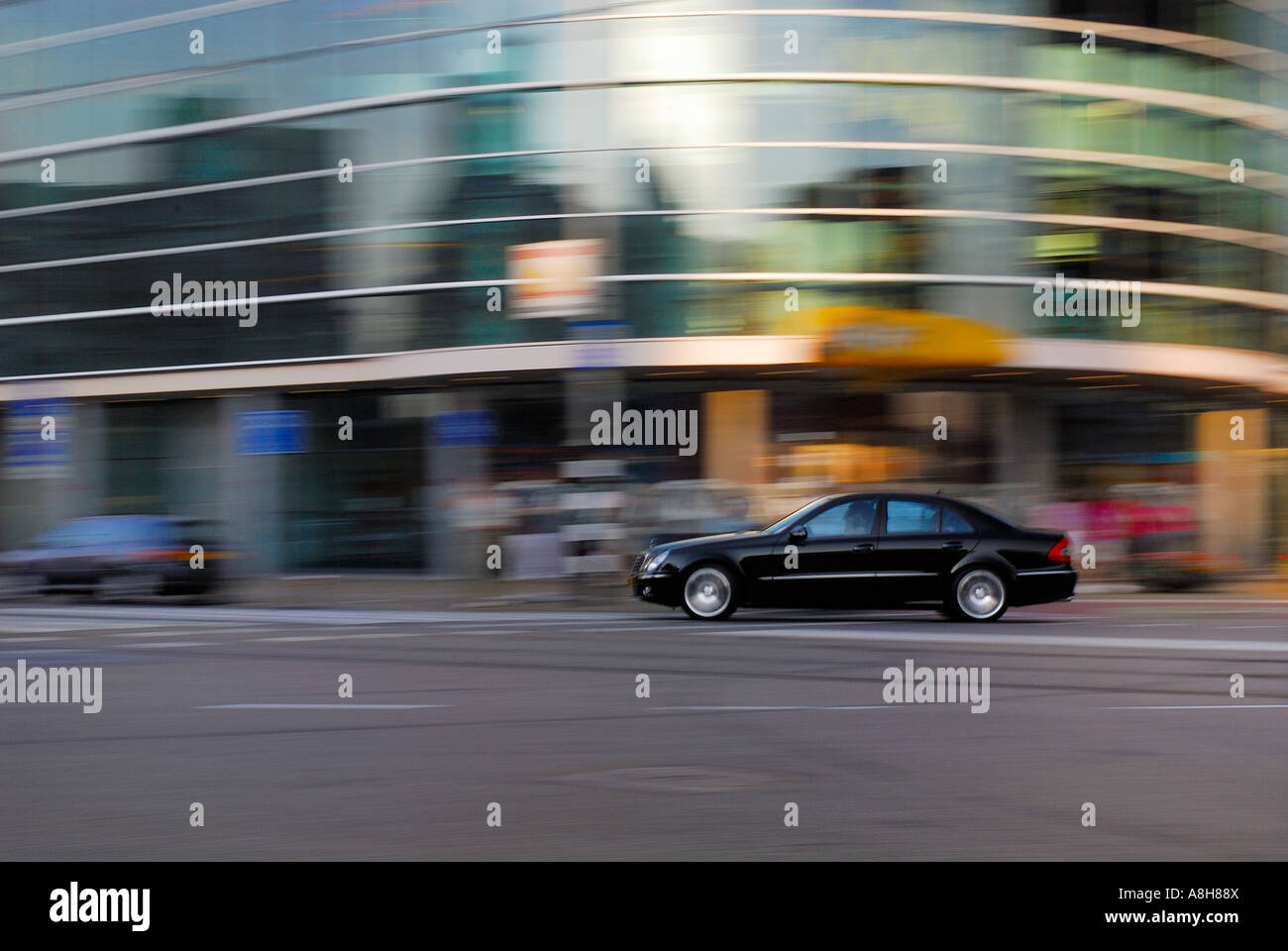 highspeed drving car Scheveningen Stock Photo - Alamy