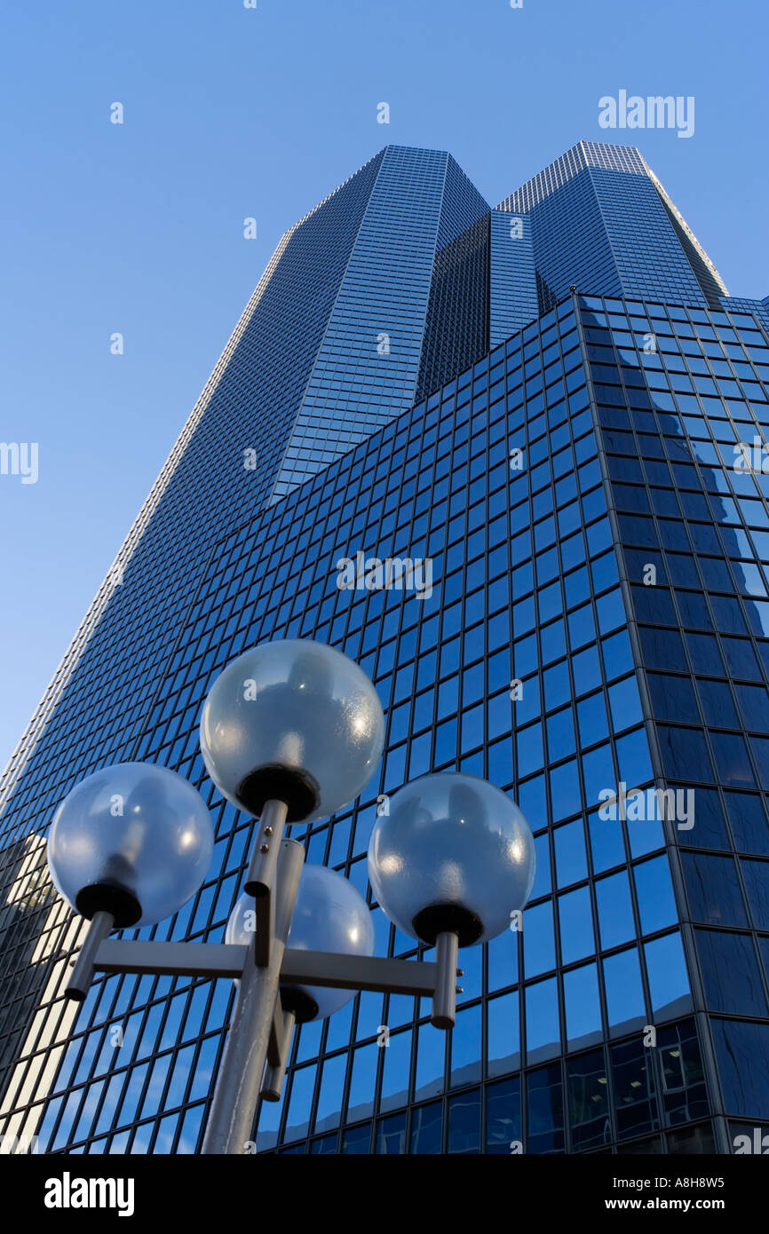 Modern skyscraper in La Defense business district - Paris, France Stock ...