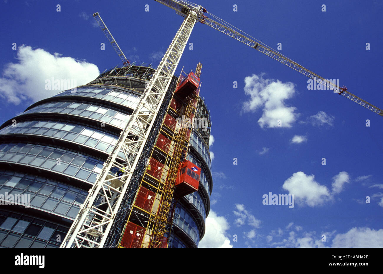 The London Assembly building during construction Stock Photo - Alamy