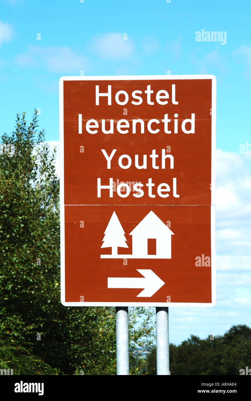 Brecon Beacons National Park dual language multilingual brown tourist ...