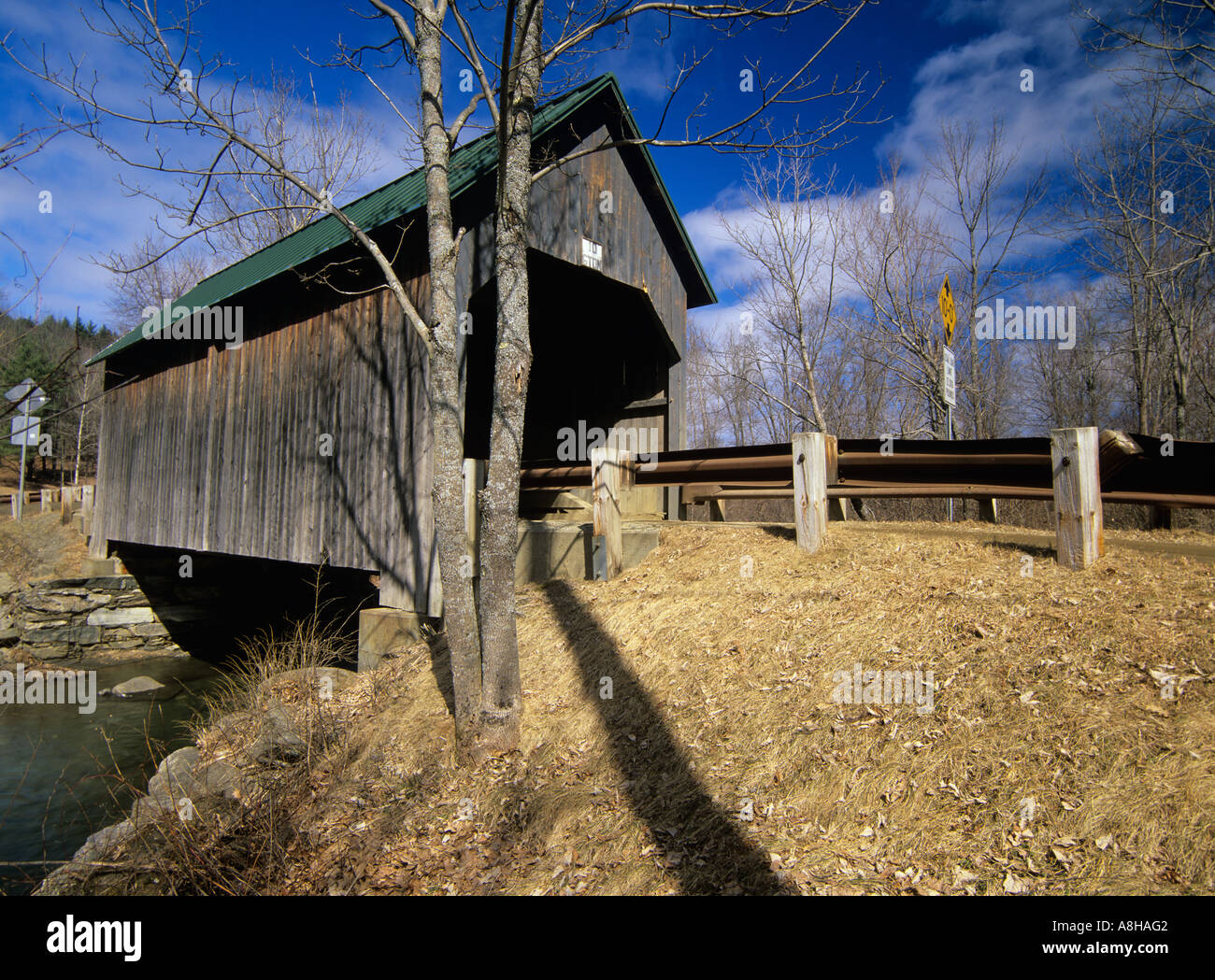 Bowers or Brownsville Covered Bridge Located in Brownsville Vermont USA ...