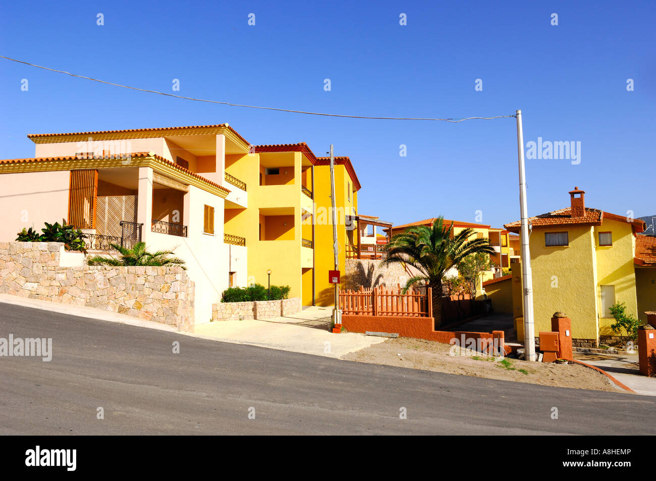 The coast with beach view from Island Sardinia Italy Stock Photo - Alamy
