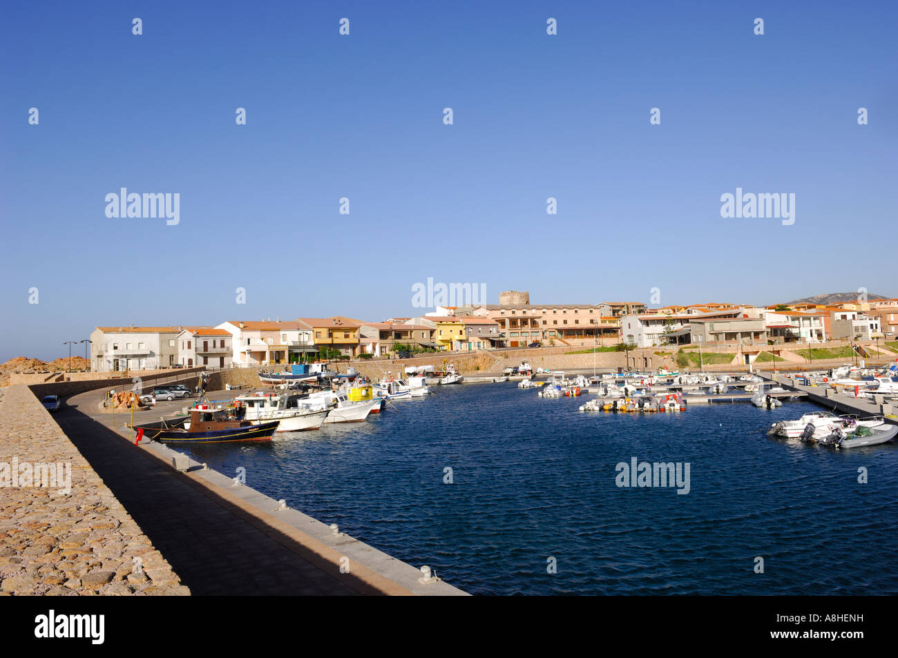 The coast with beach view from Island Sardinia Italy Stock Photo - Alamy