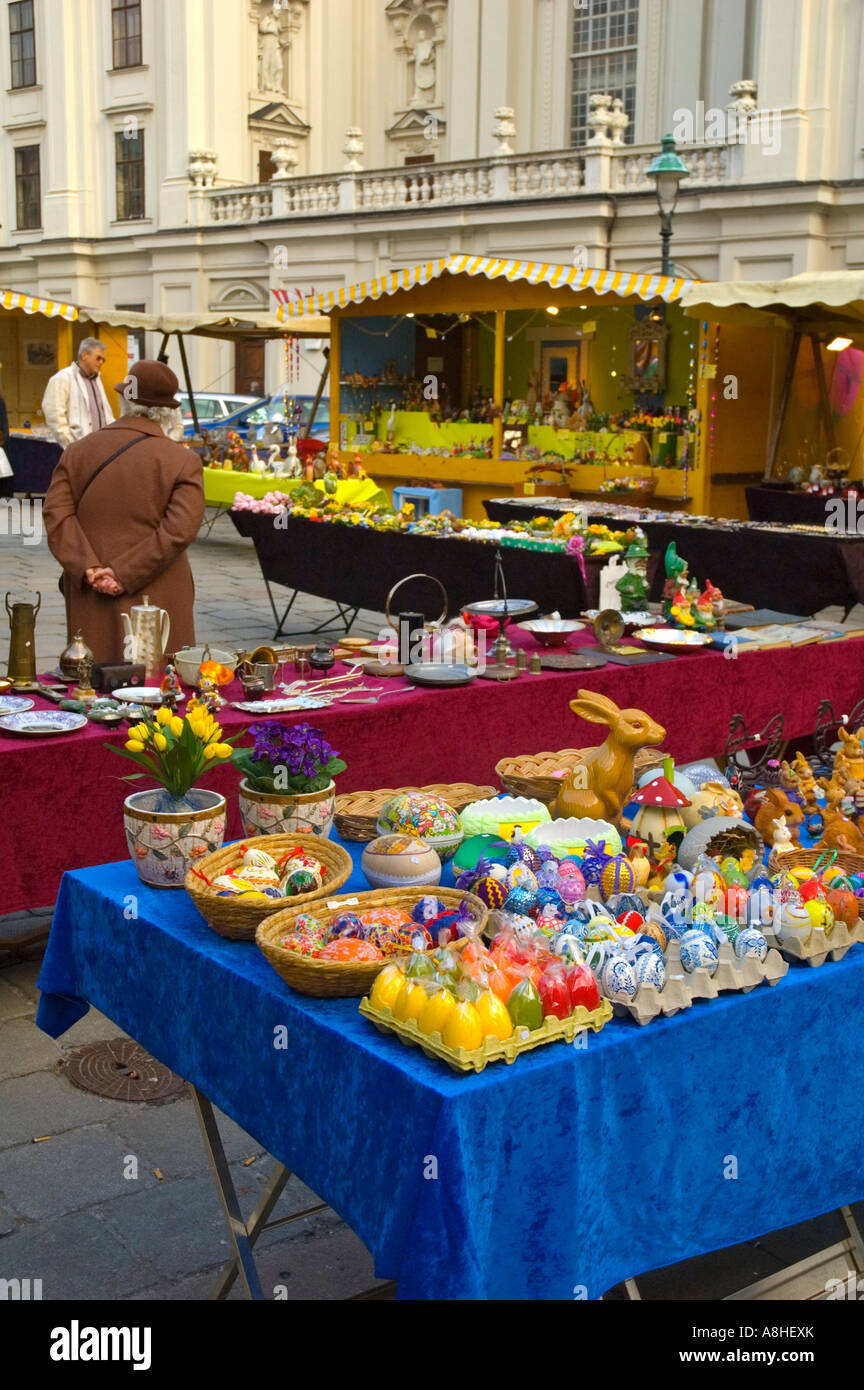 Easter market at Am Hof square central Vienna Austria EU Stock Photo ...