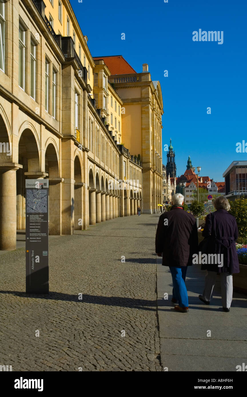 Altmarkt district Dresden Saxony Germany EU Stock Photo - Alamy