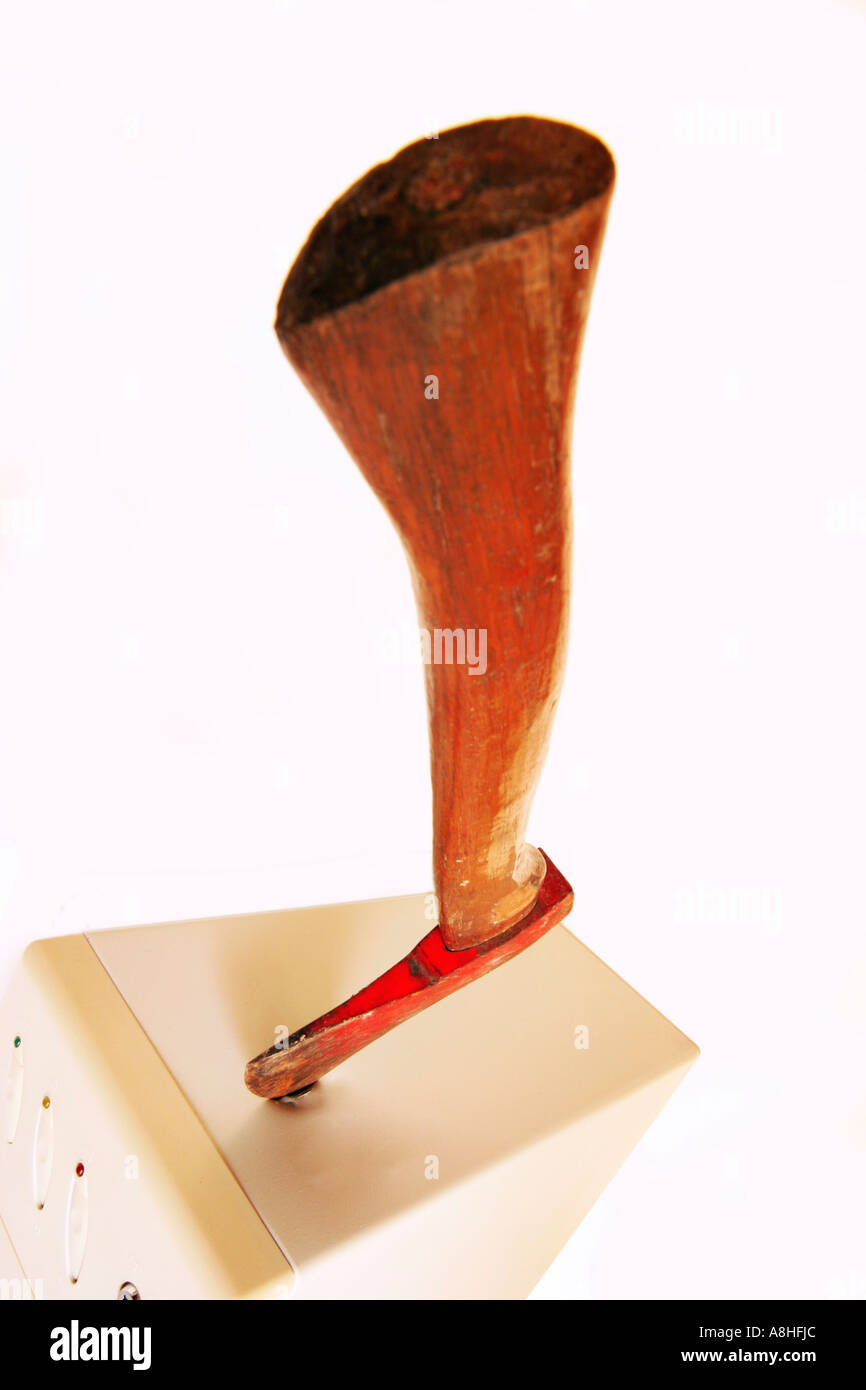 Computer with axe Stock Photo - Alamy