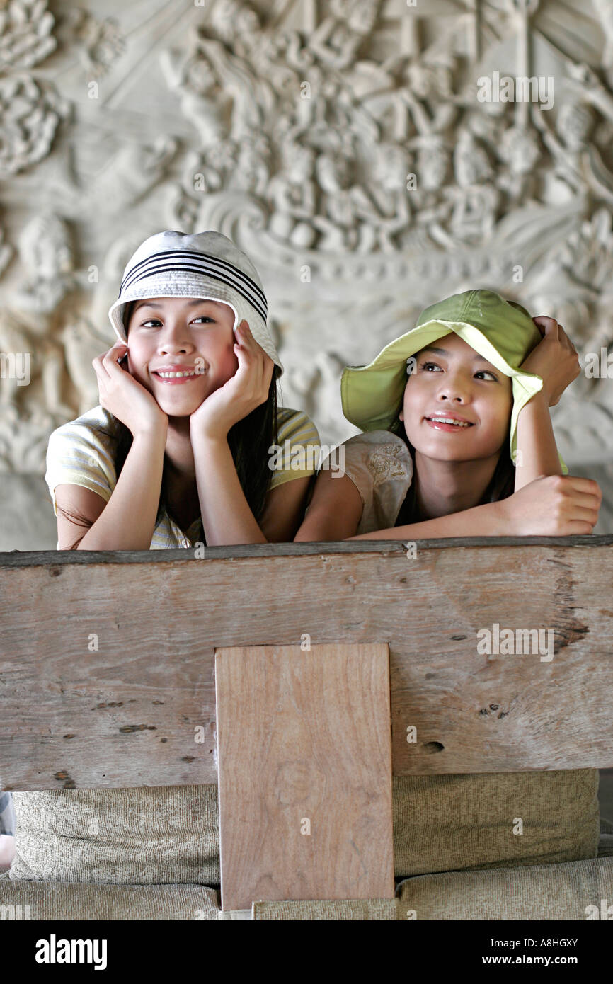 Front view of young women Stock Photo - Alamy