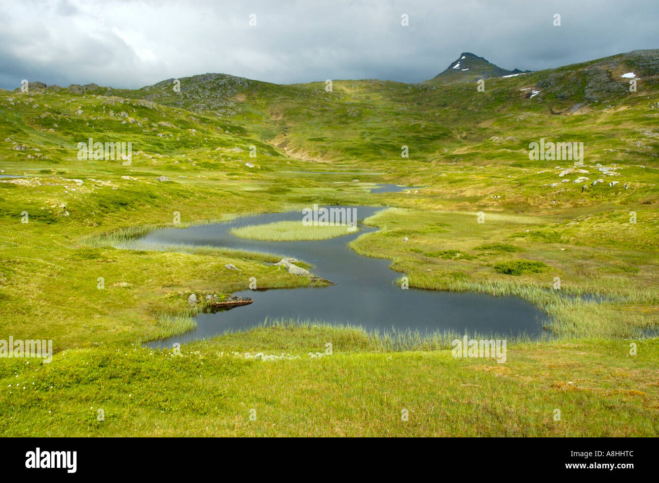 Fjell landscape Vestvagoya Lofoten Norway Stock Photo - Alamy
