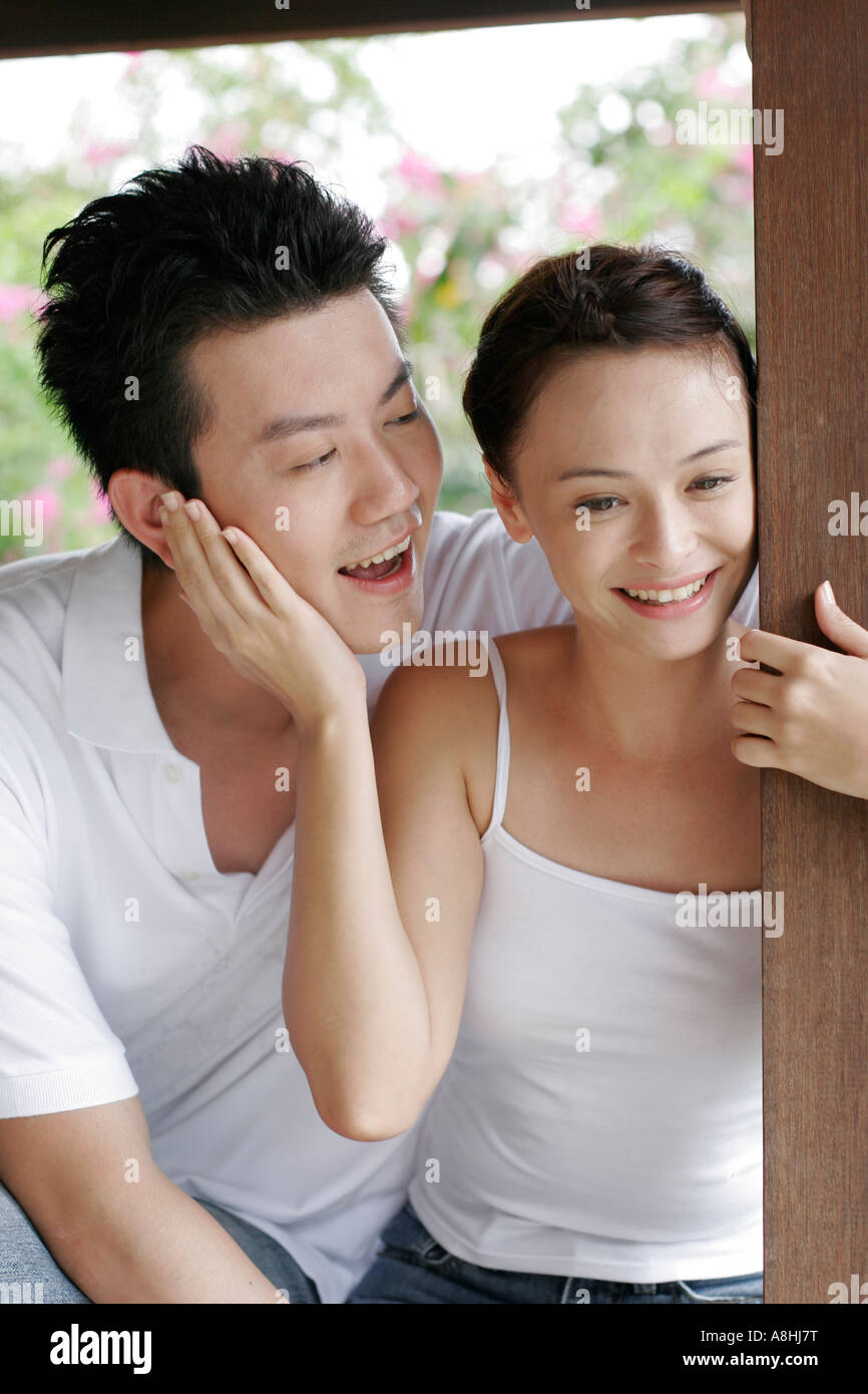 Half length couple beautiful woman man hi-res stock photography and ...