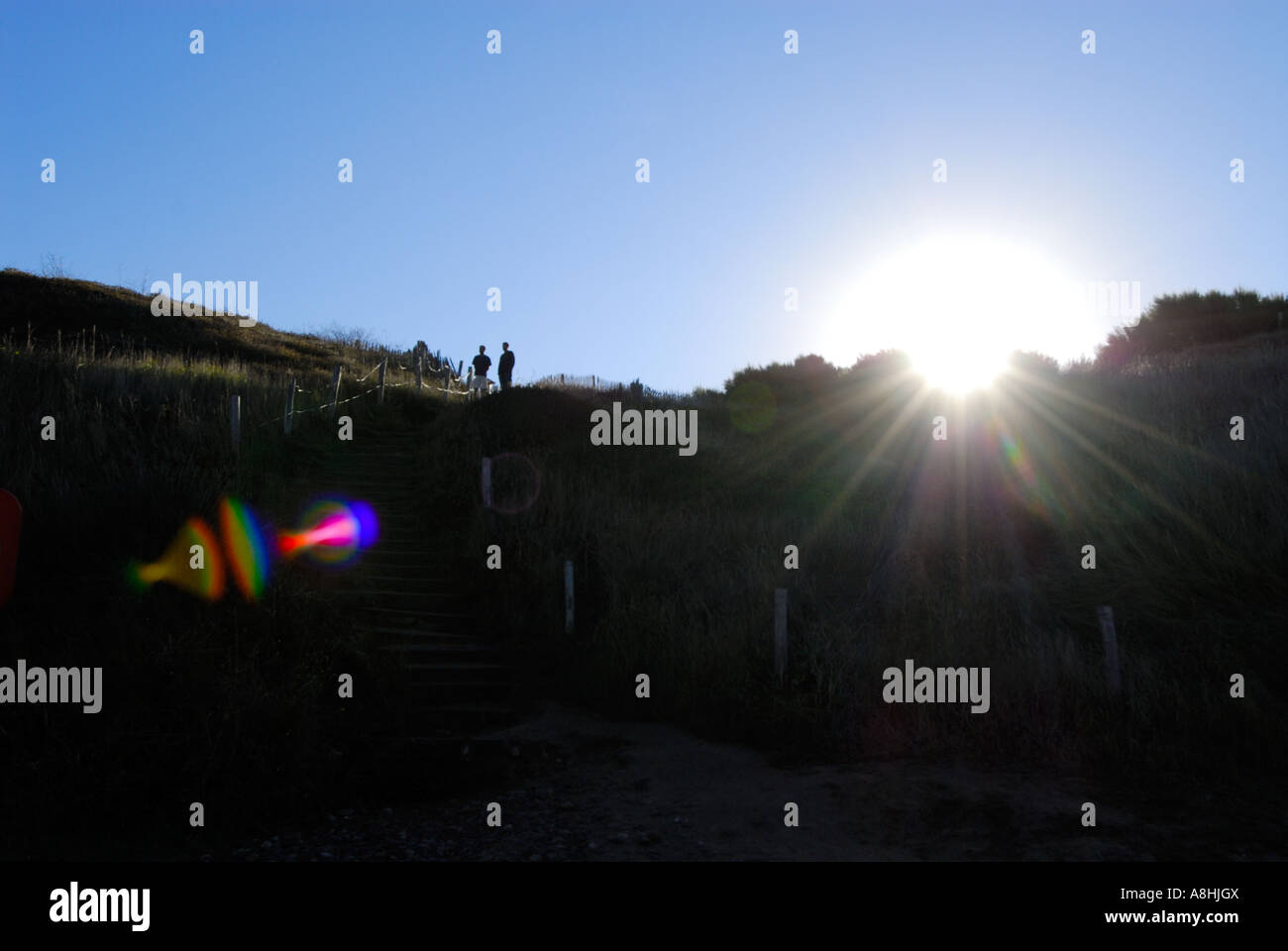 Surfers waiting in the morning for good wave s city place Plage La ...