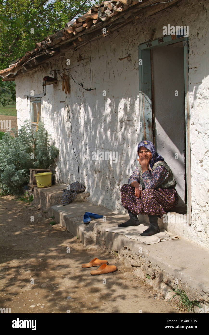 Elderly turkish village woman hi-res stock photography and images - Alamy