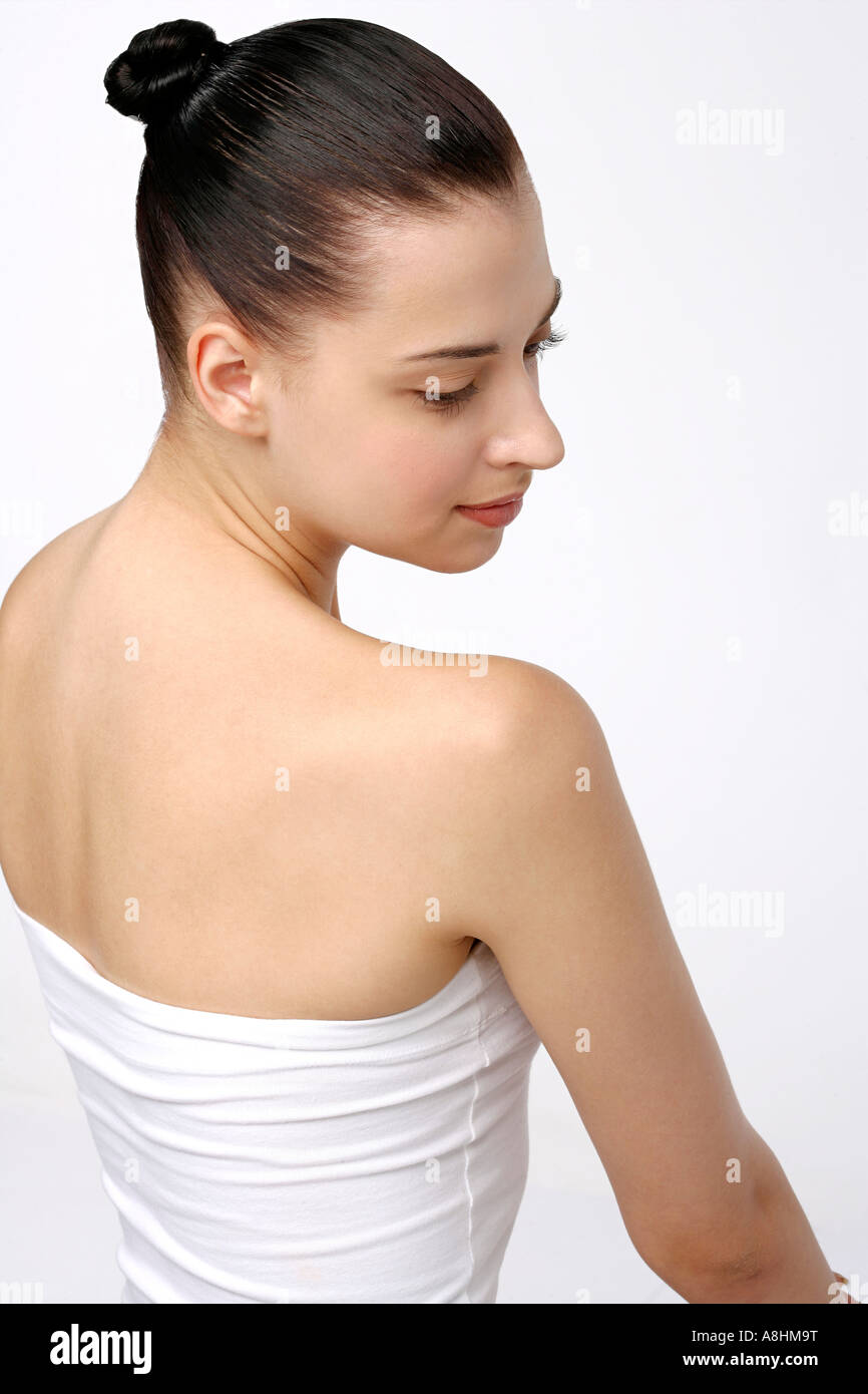 Beautiful woman turned around hi-res stock photography and images - Alamy