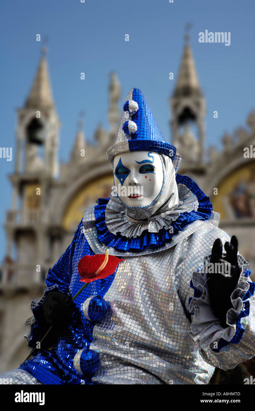 Harlekin mask at carneval in Venice, Italy Stock Photo - Alamy