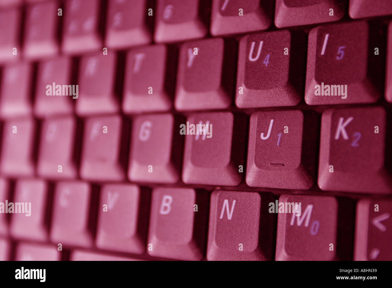 Laptop computer keyboard with focus on letter keys Stock Photo - Alamy