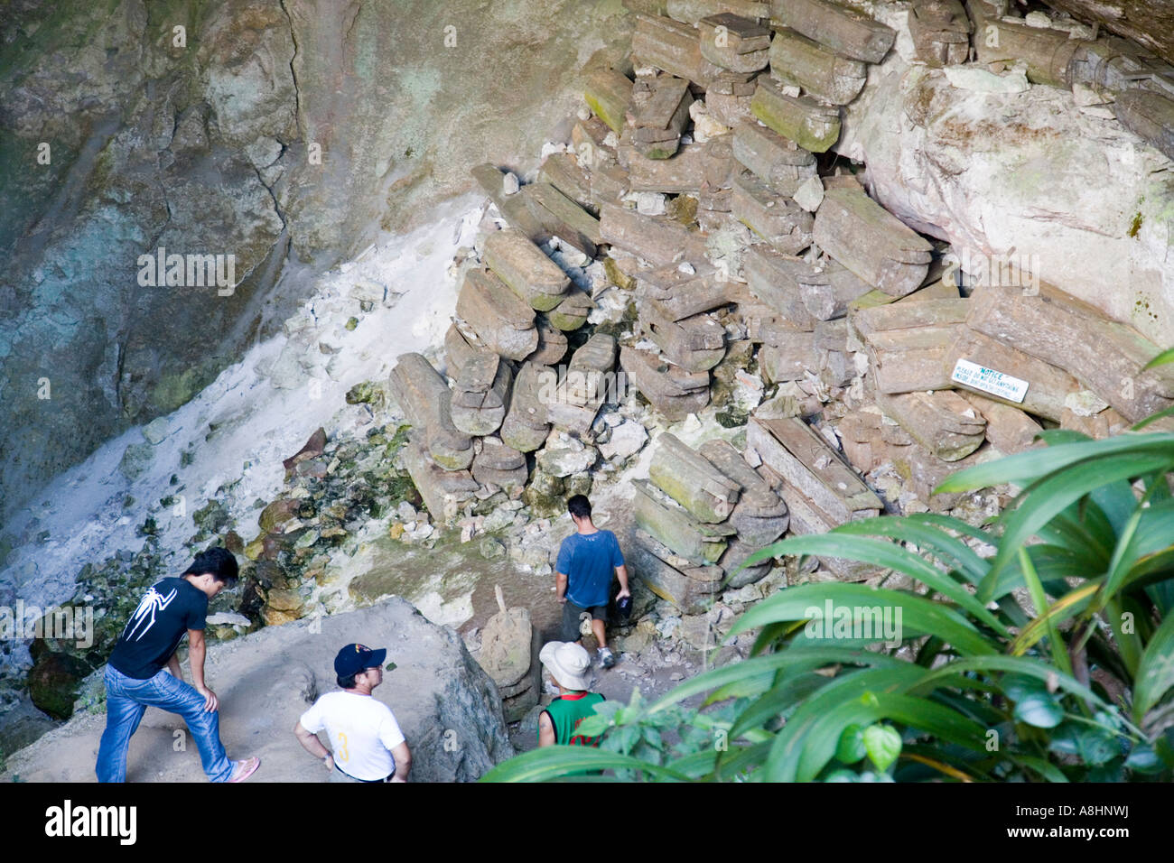 Burial Place Inside Lumiang Cave, Sagada, Northern Luzon, Philippines Stock Photo - Alamy