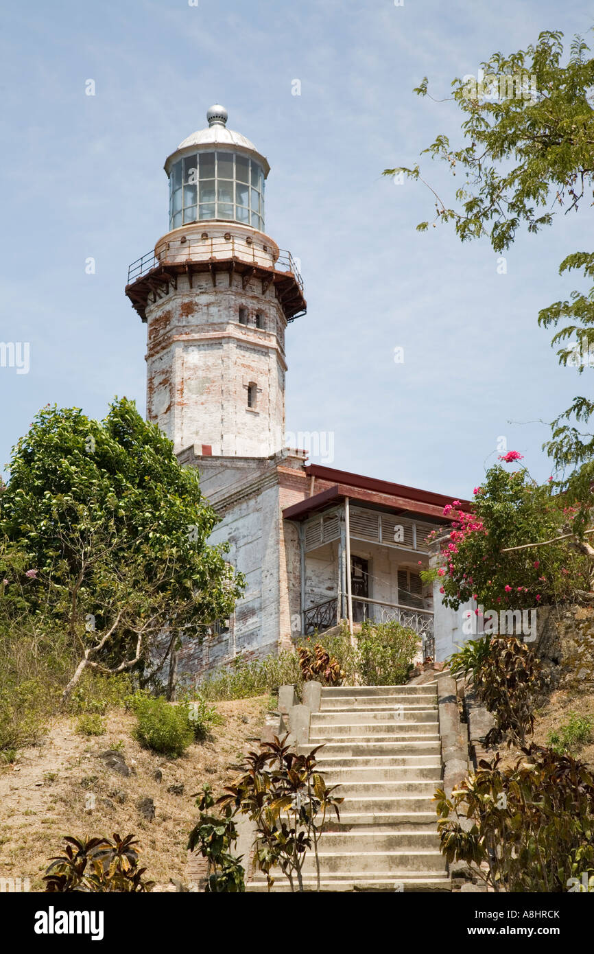 Cape Bojeador Lighthouse, Burgos, Ilocos Norte, Philippines Stock Photo ...