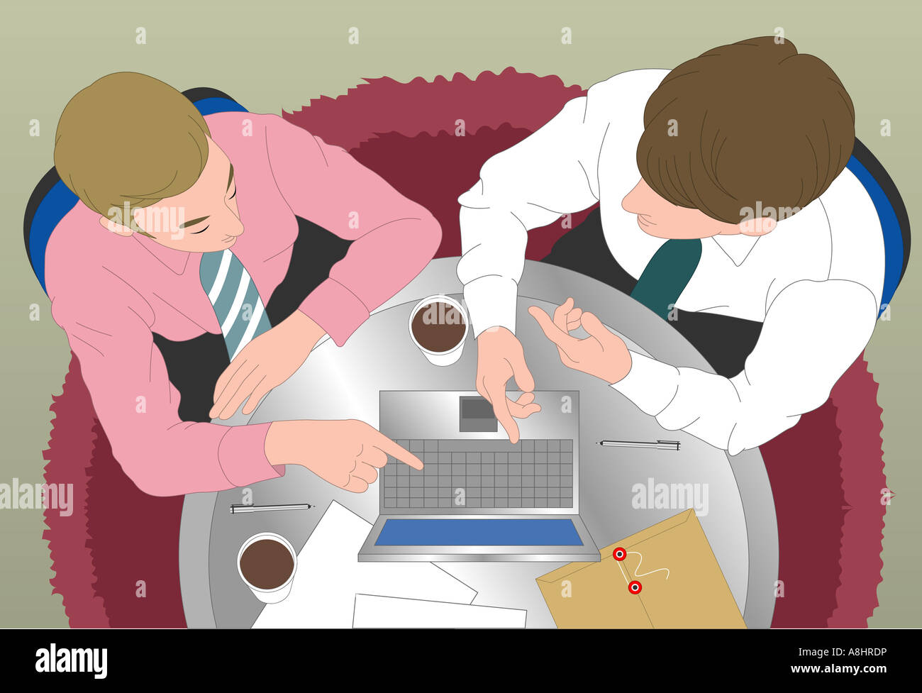 Two people talking with each other Stock Photo - Alamy