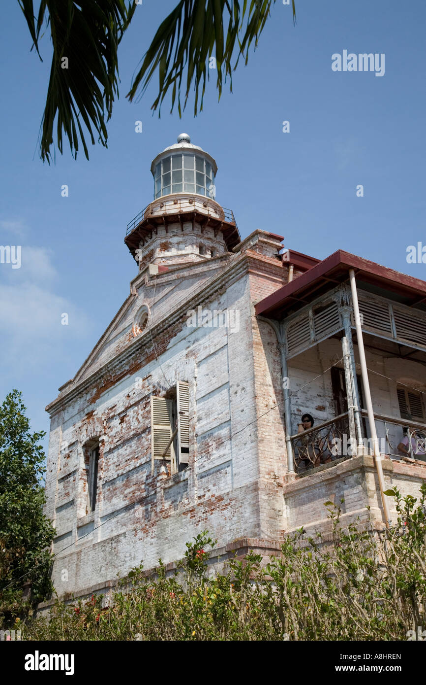 Cape Bojeador Lighthouse, Burgos, Ilocos Norte, Philippines Stock Photo ...