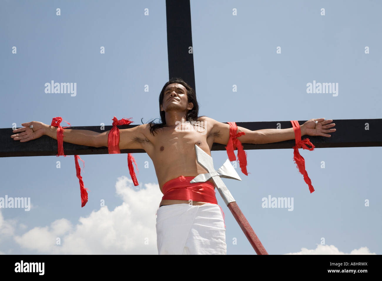 Crucifixion of flagellants, Good Friday Lenten Rites, San Pedro Cutud ...