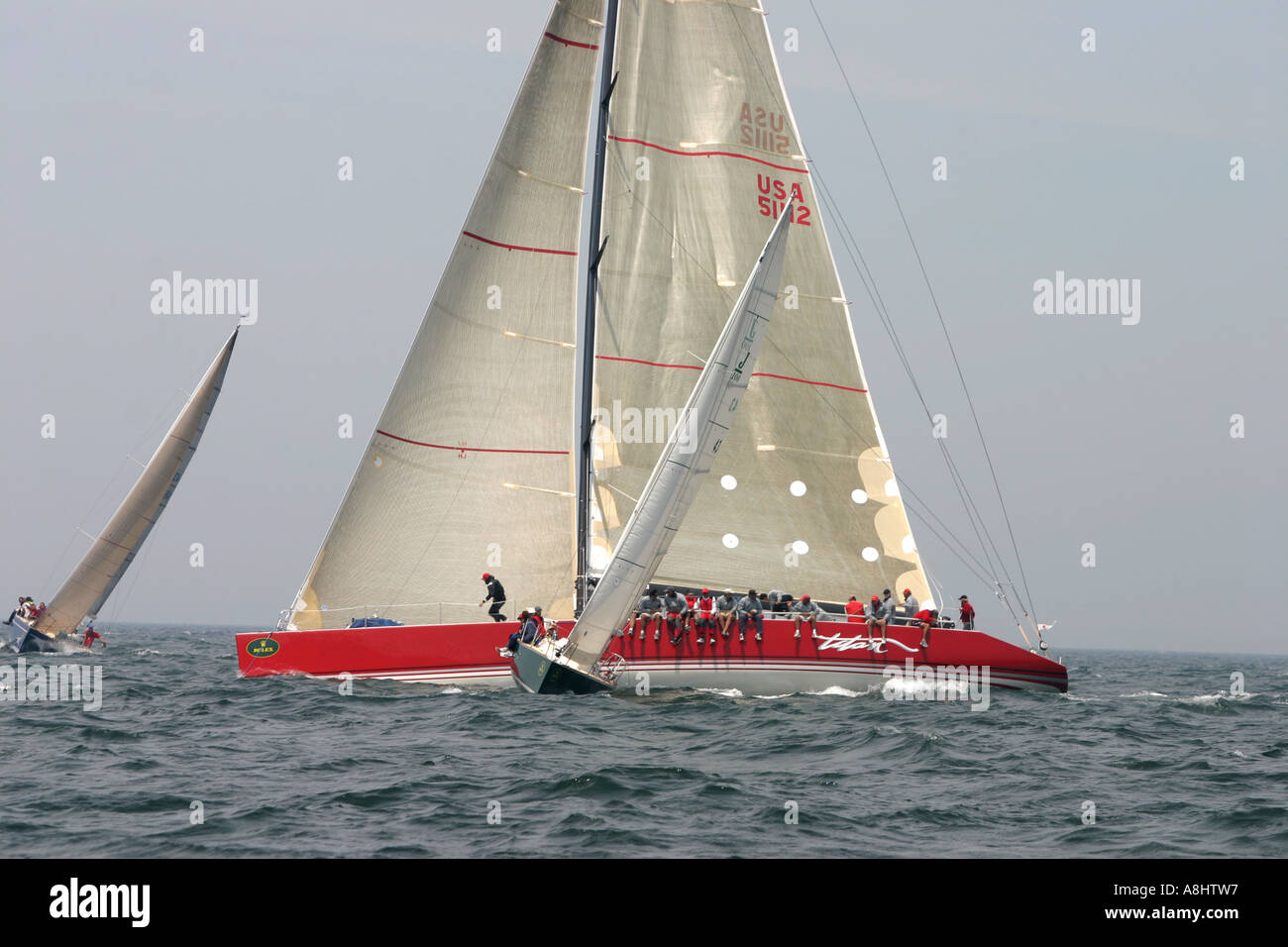 Yacht Racing in the USA Stock Photo - Alamy