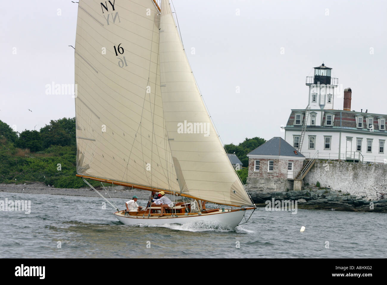 Yacht Racing Newport RI in the USA Stock Photo - Alamy