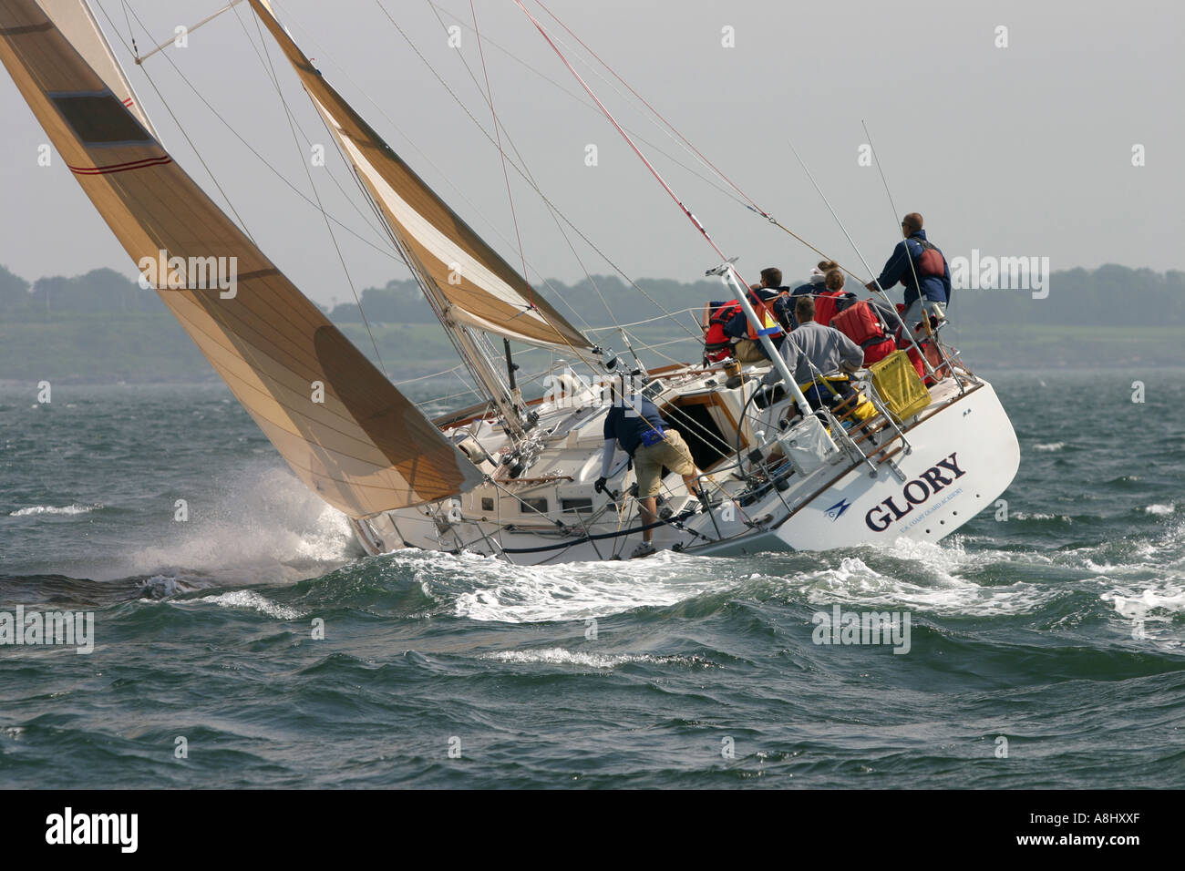 Yacht Racing in the USA Stock Photo - Alamy