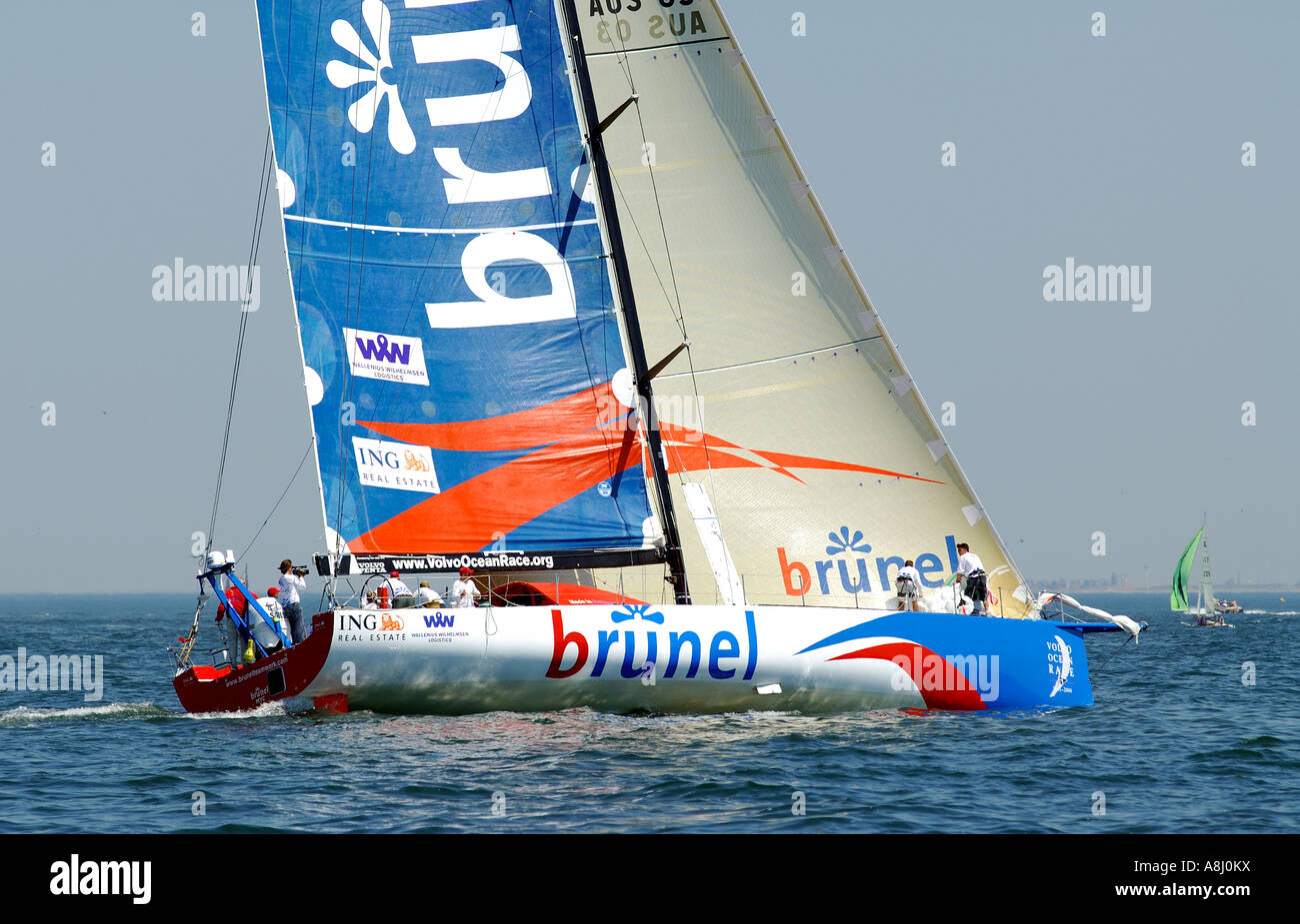 Volvo Ocean Race 2006 Life on the Extreme Brunel racing team Stock ...