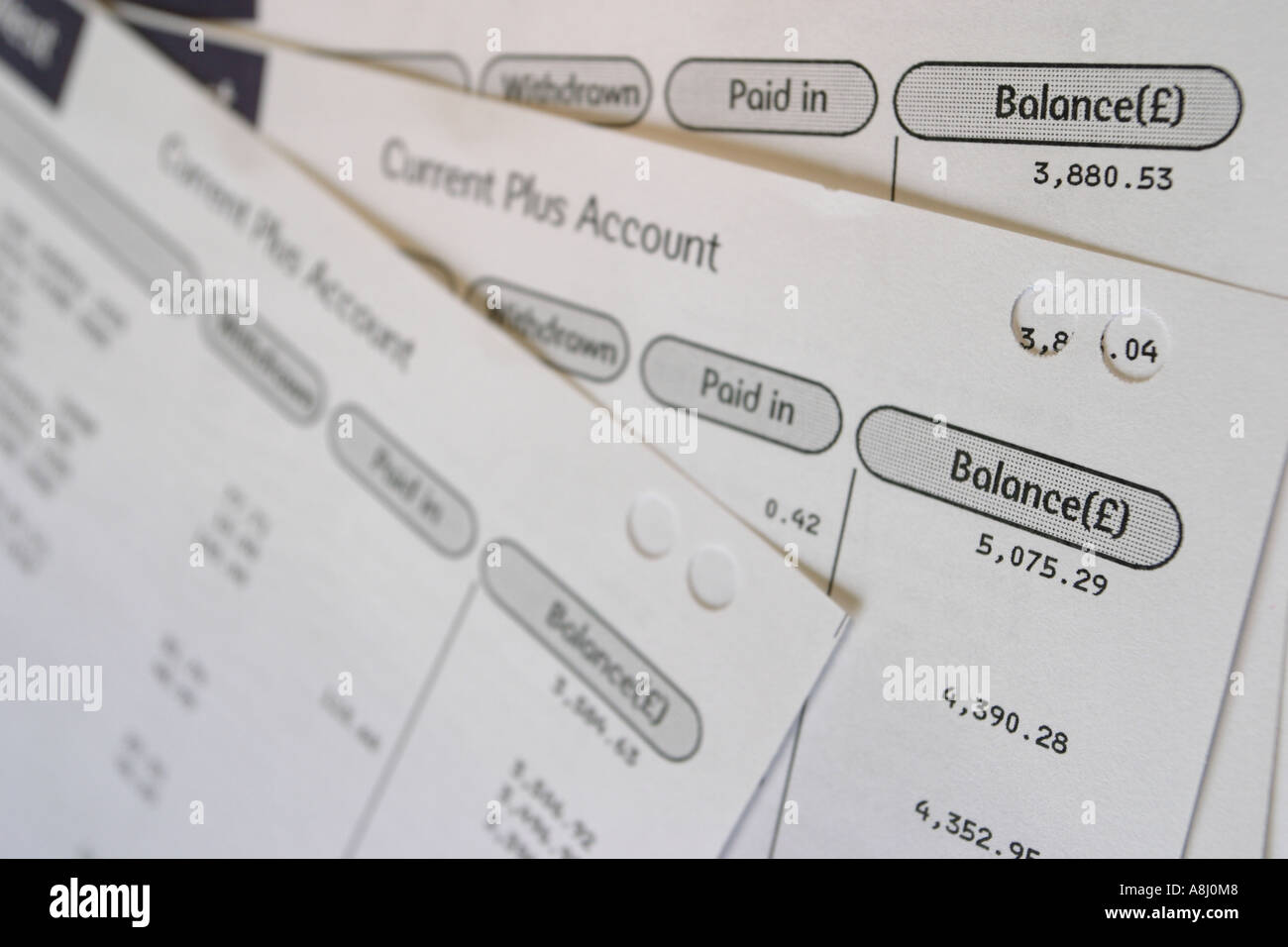 Bank statement hi-res stock photography and images - Alamy