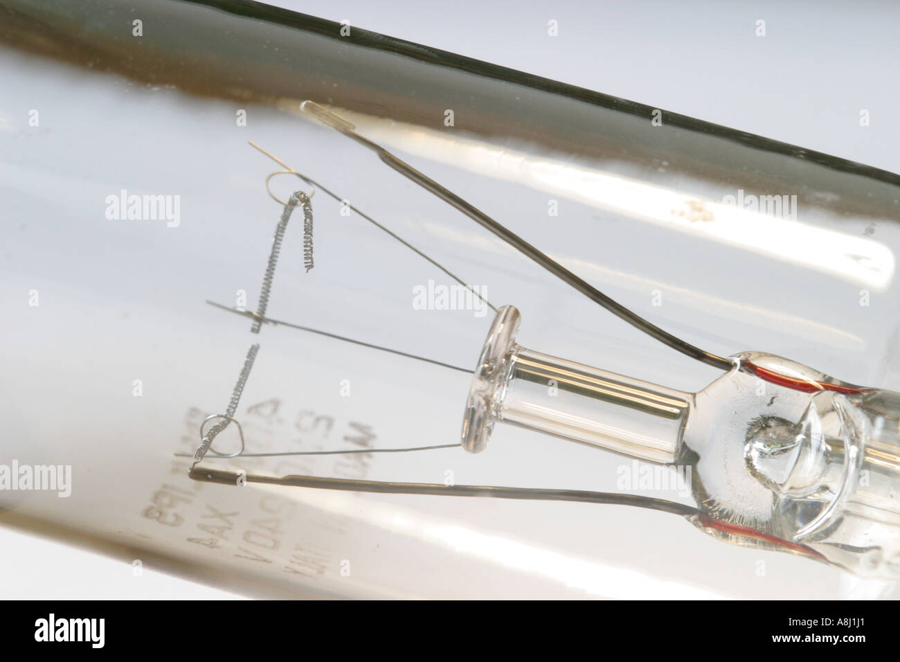 Electric light bulb filament broken Stock Photo - Alamy