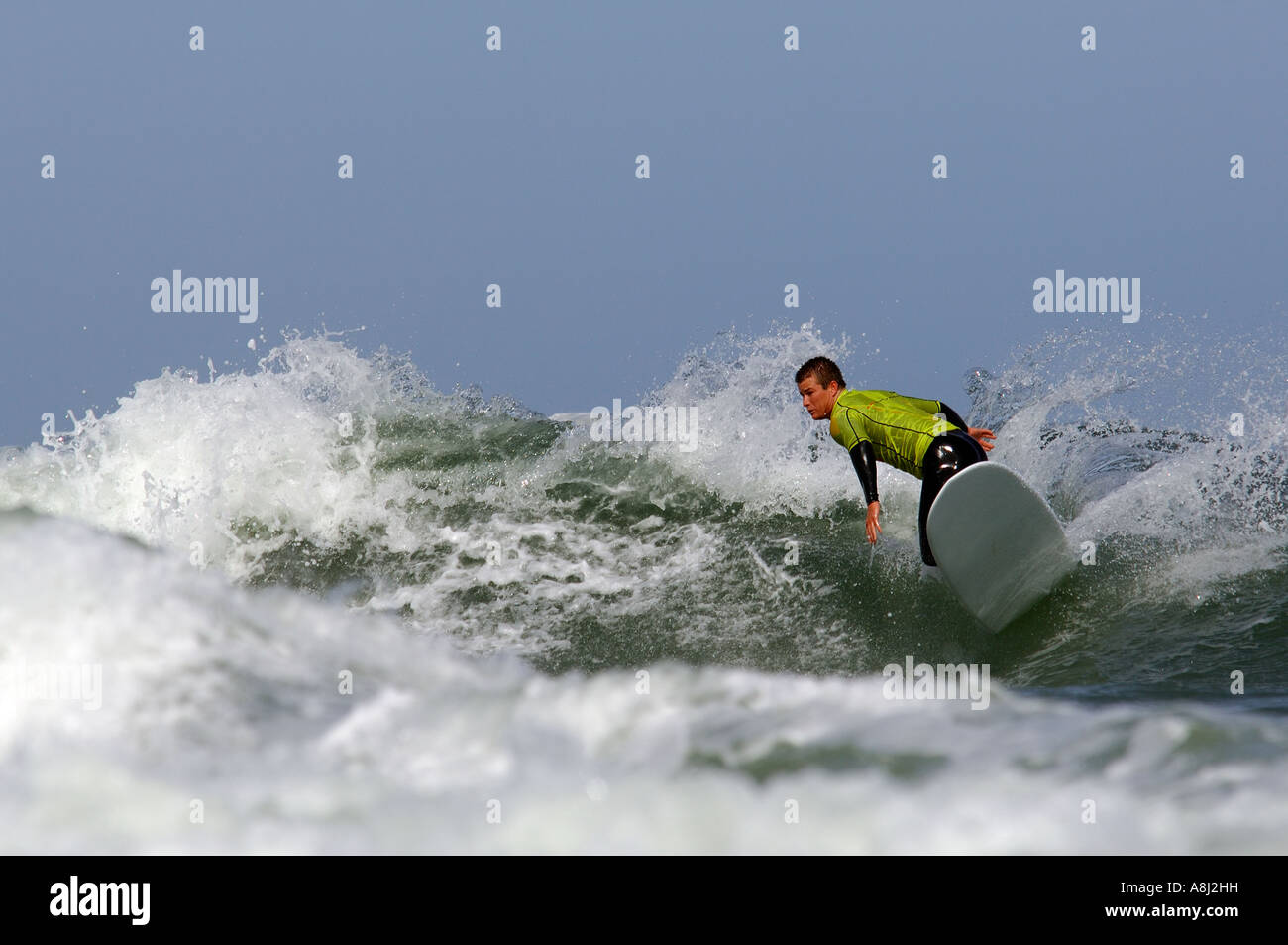 Wave surf contest Scheveningen beach 2006 O Neill rider on the wave or ...