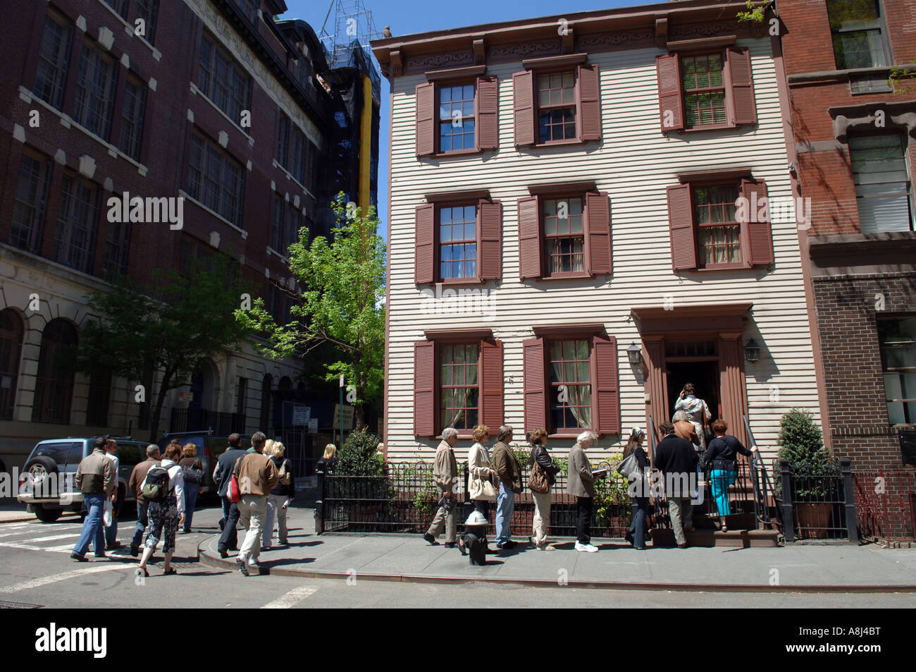 Grove Street house in Greenwich Village in NYC Stock Photo - Alamy